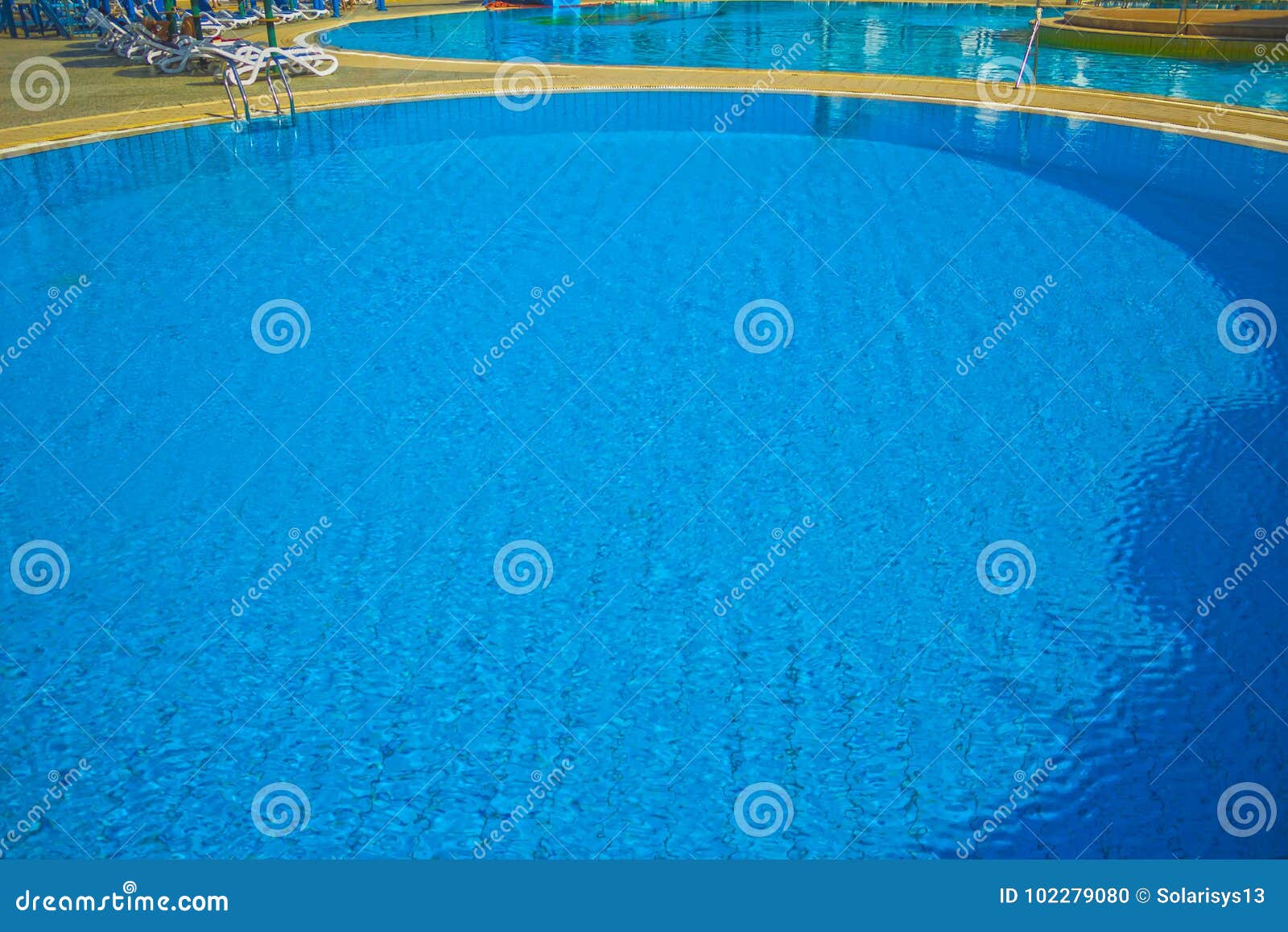Sunshine and Clear Water of Swimming Pool Stock Photo - Image of ...