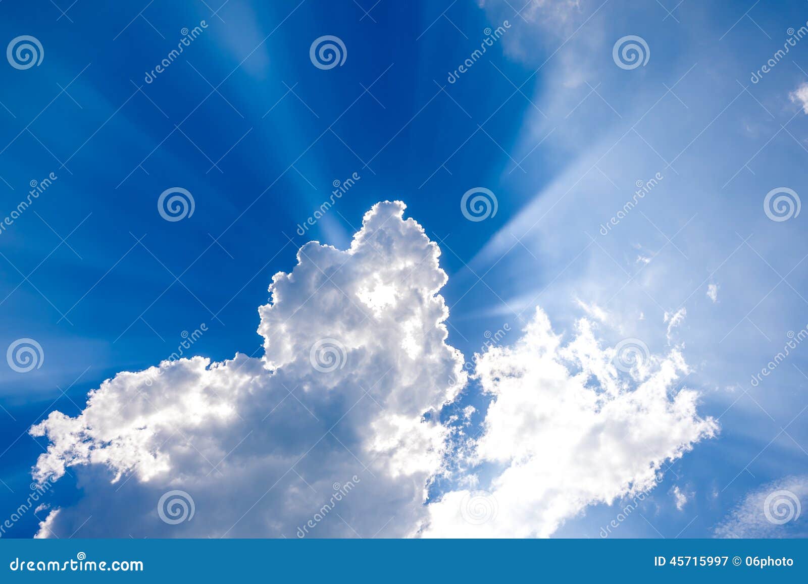 Sunshine Clouds Sky During Noon Background Royalty-Free Stock Image ...