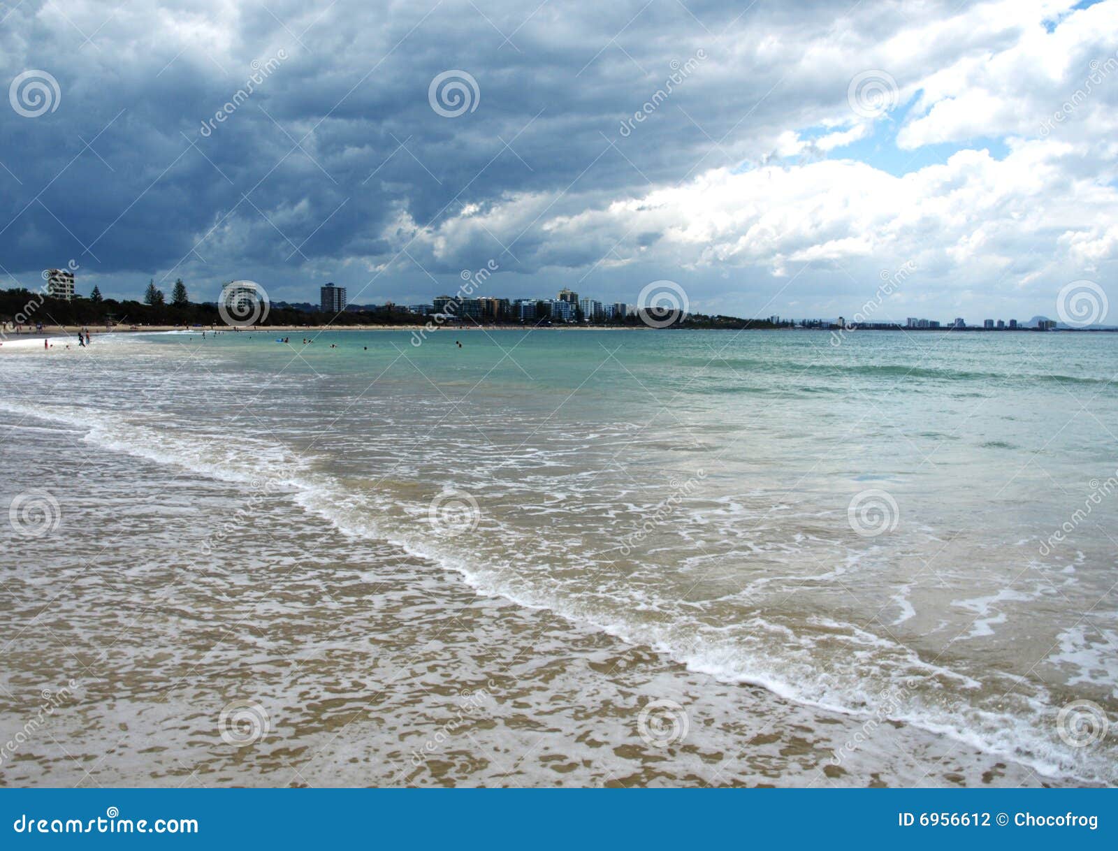 Sunshine Coast Beach stock photo. Image of blue, beach - 6956612