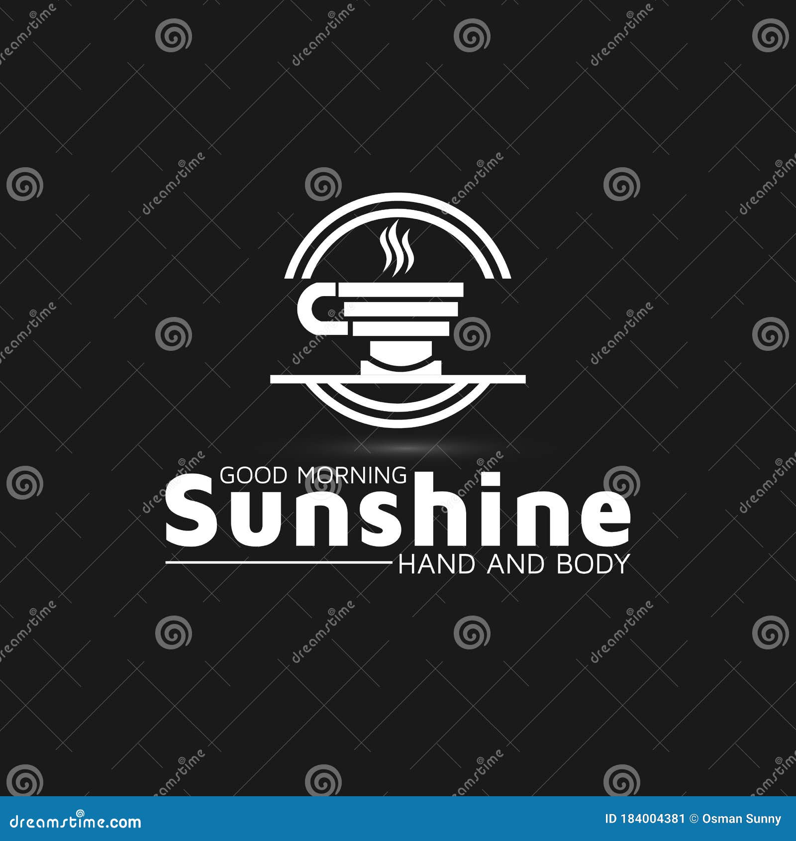 Sunshine Coffee Logo Vector Design Stock Vector - Illustration of cafe ...