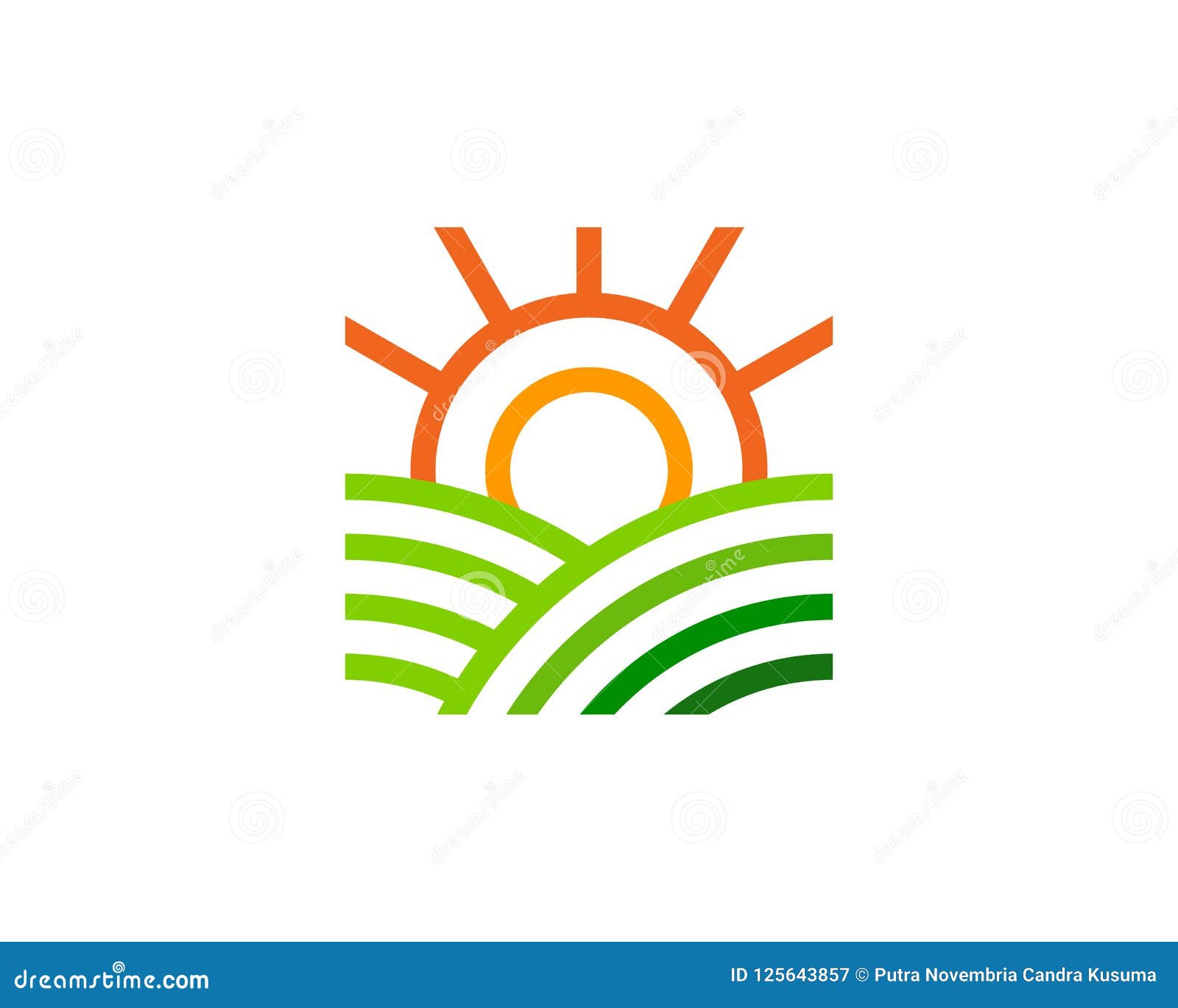 Sunshine Farm Logo Icon Design Stock Vector - Illustration of harvest ...