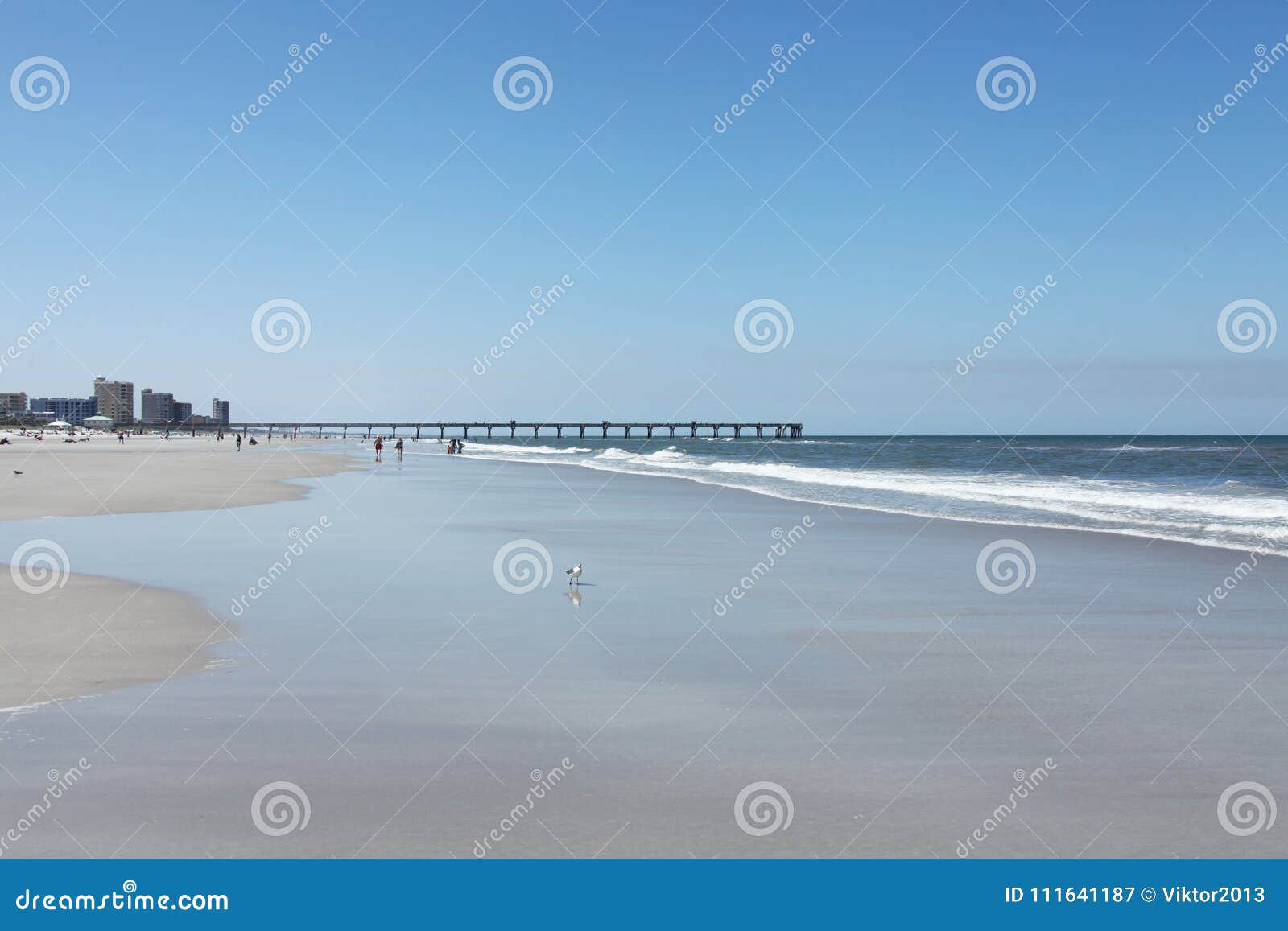 Sunshine Florida beach stock image. Image of sand, coast - 111641187