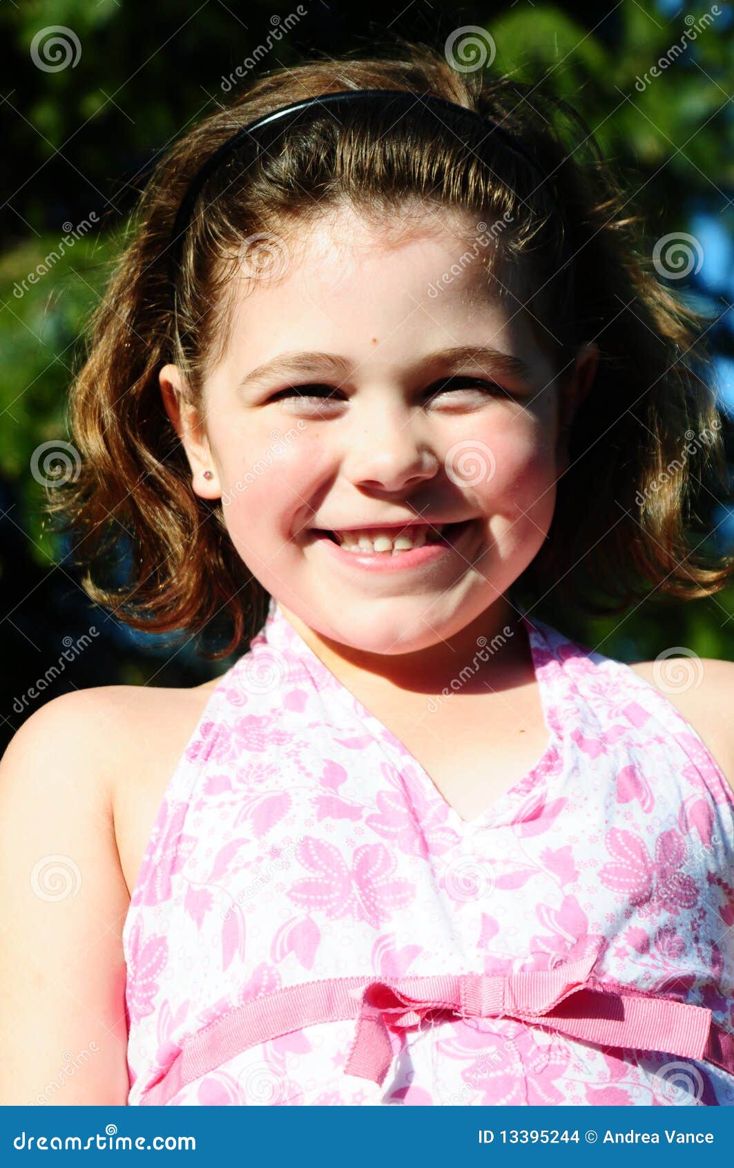 Sunshine girl stock photo. Image of outside, little, young - 13395244