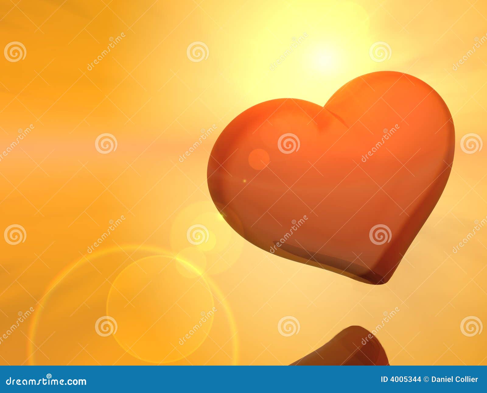 Sunshine and Heart stock illustration. Illustration of anniversary ...
