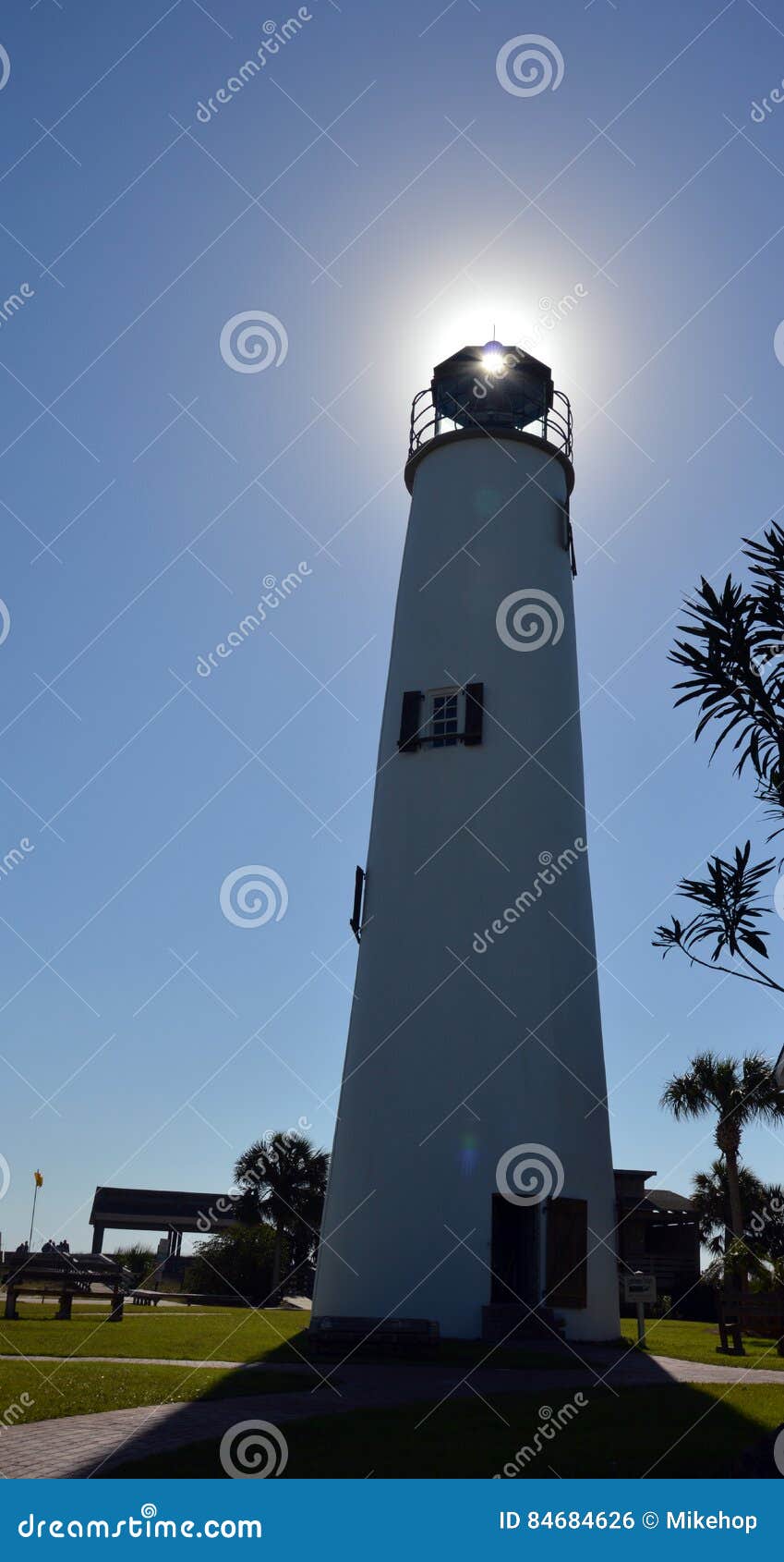Sunshine through a Lighthouse Lens - 2 Stock Photo - Image of blue ...