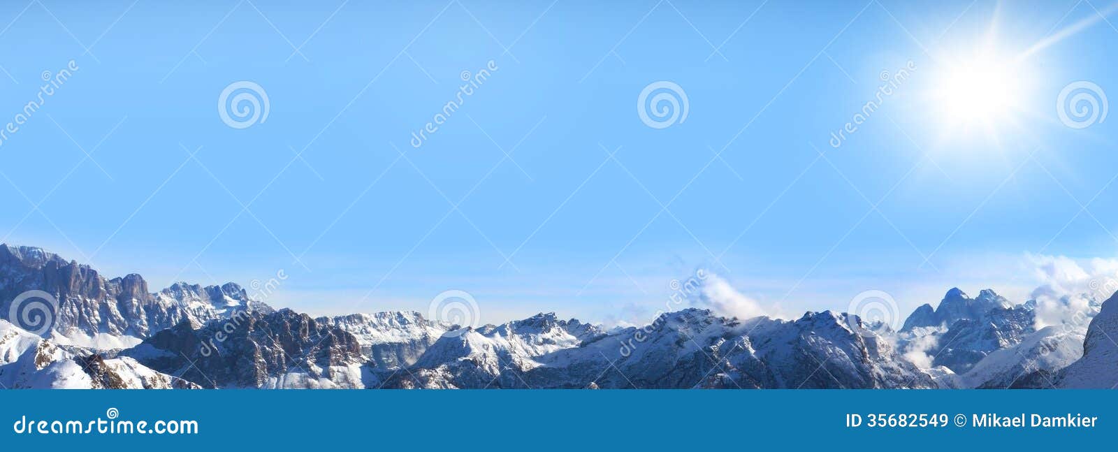 Sunshine over the alps stock image. Image of wide, weather - 35682549