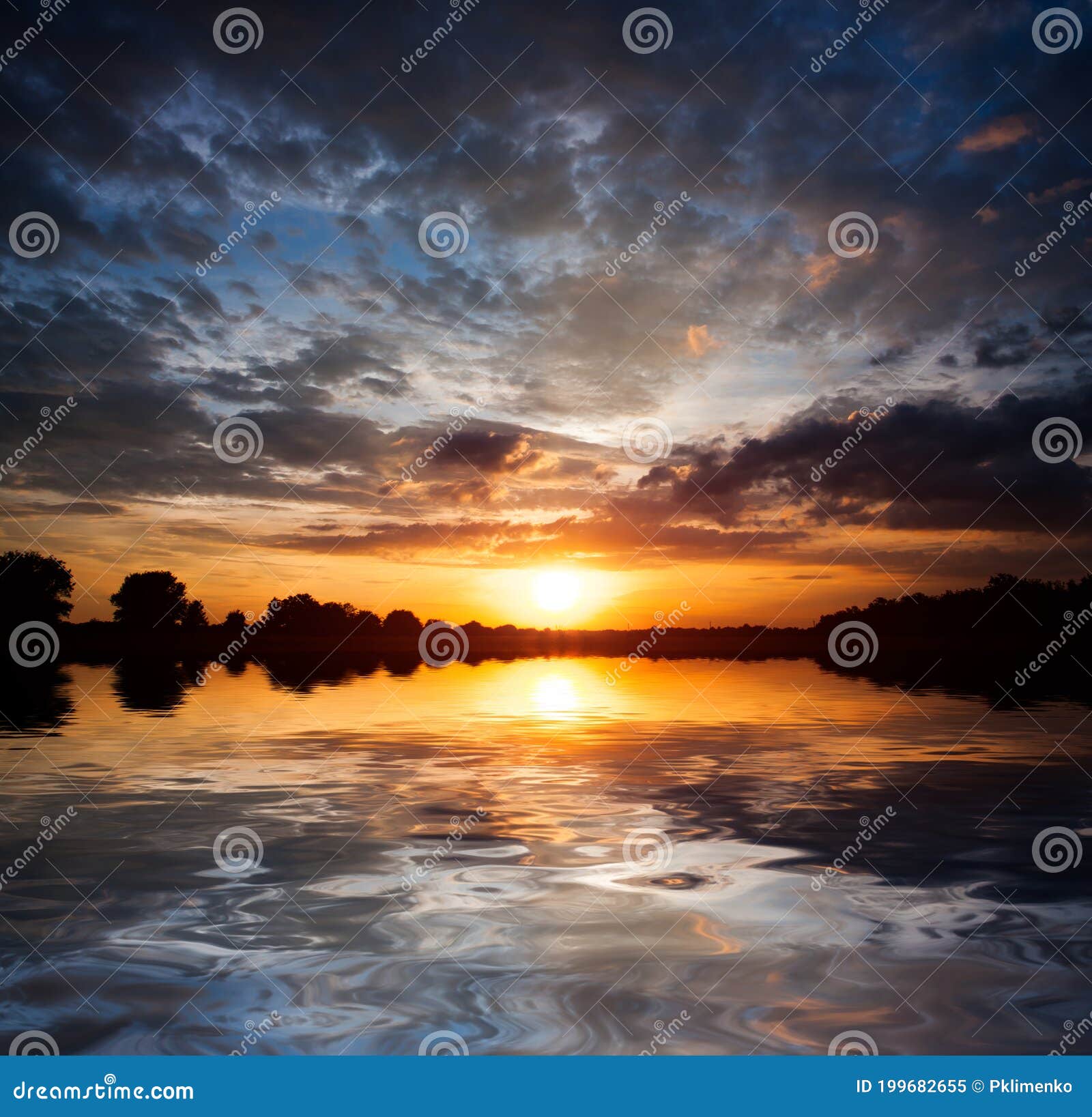 Sunshine over water stock image. Image of fantasy, ripple - 199682655