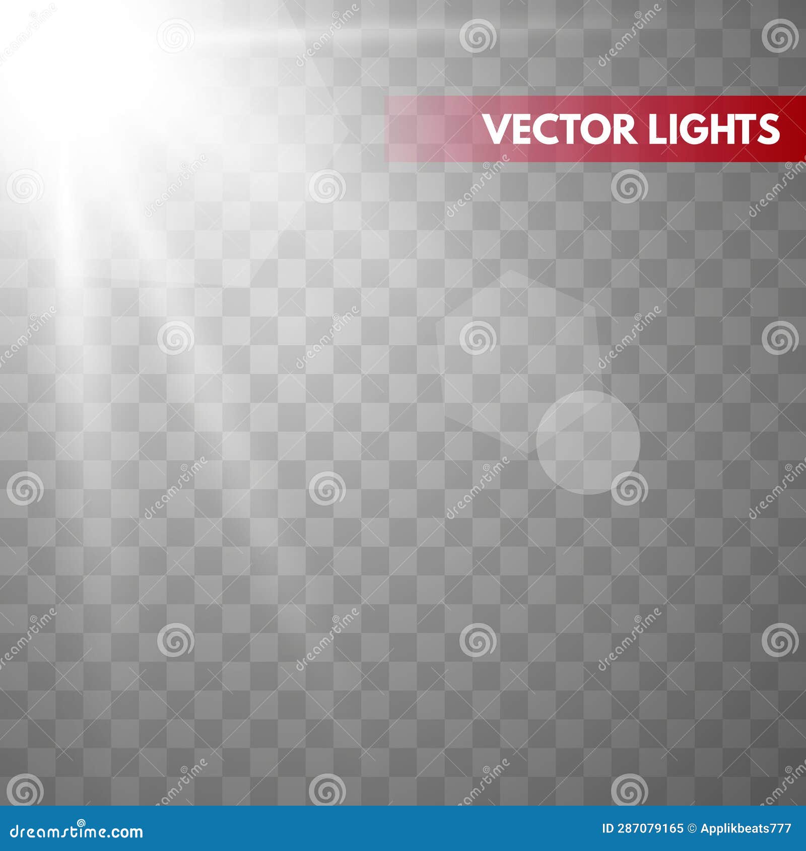 Sunshine with Rays and Beams. Vector Warm Light Effect Stock Vector ...