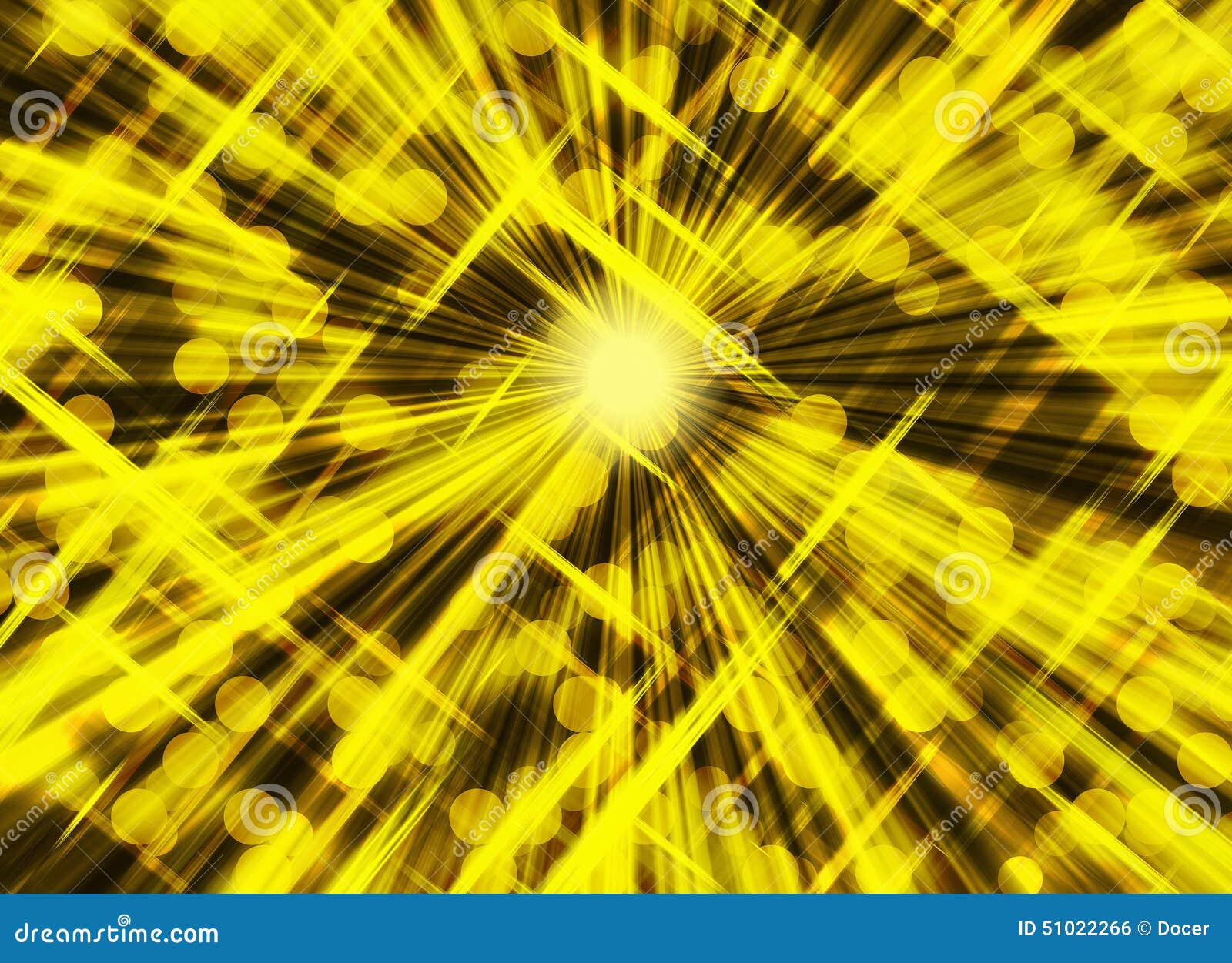 Sunshine Rays Texture Backgrounds with Bokeh Bubbles Stock Illustration ...