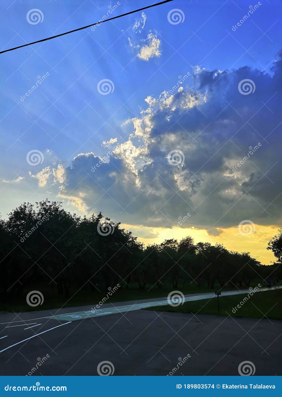 Sunshine at the road stock photo. Image of sunshine - 189803574