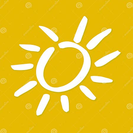 Sunshine yellow stock illustration. Illustration of white - 5241438