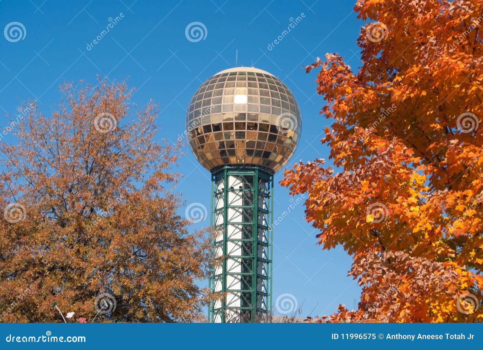 Sunsphere in fall season stock image. Image of manmade - 11996575
