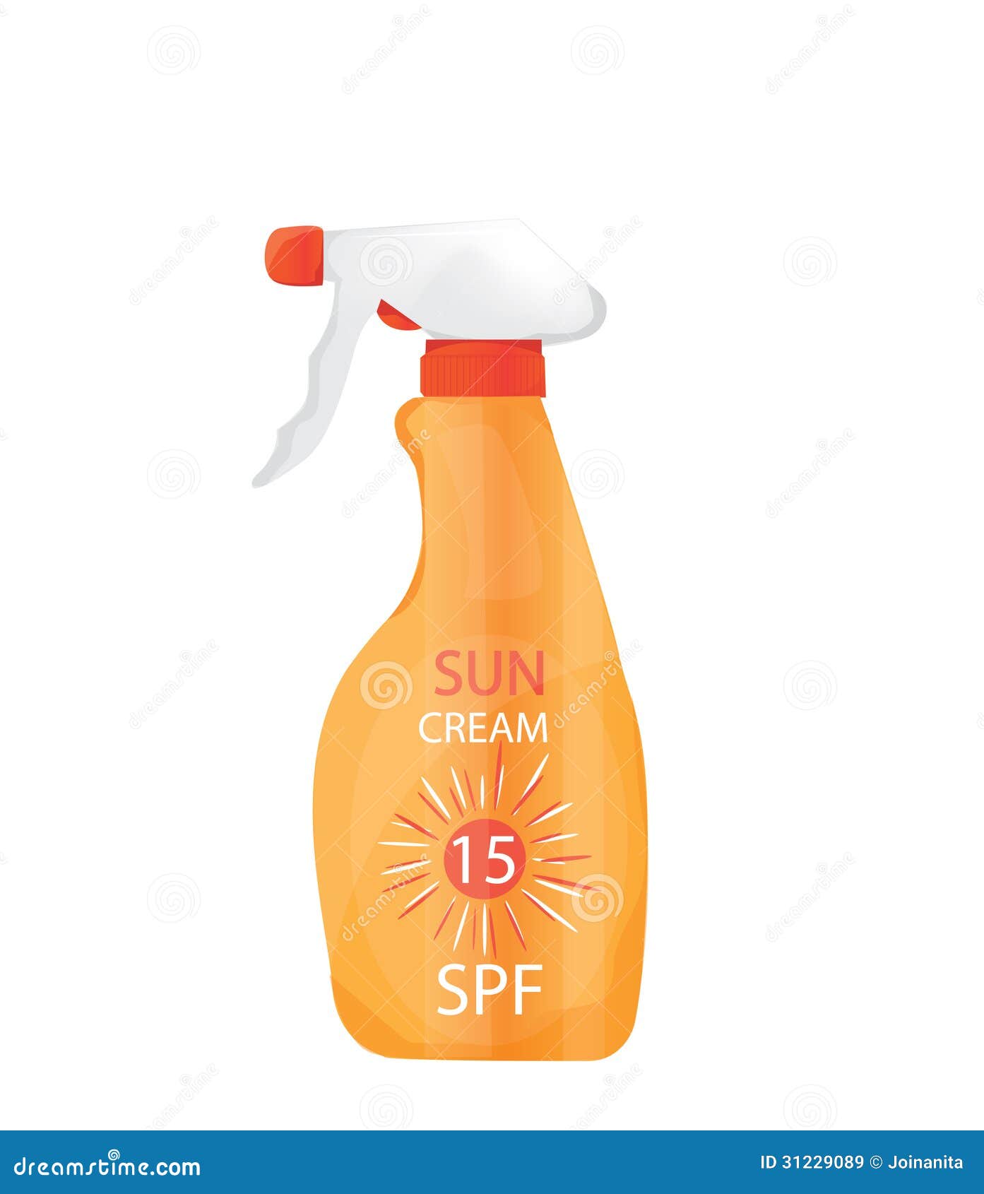 Suntan cream stock vector. Illustration of vector, lotion - 31229089