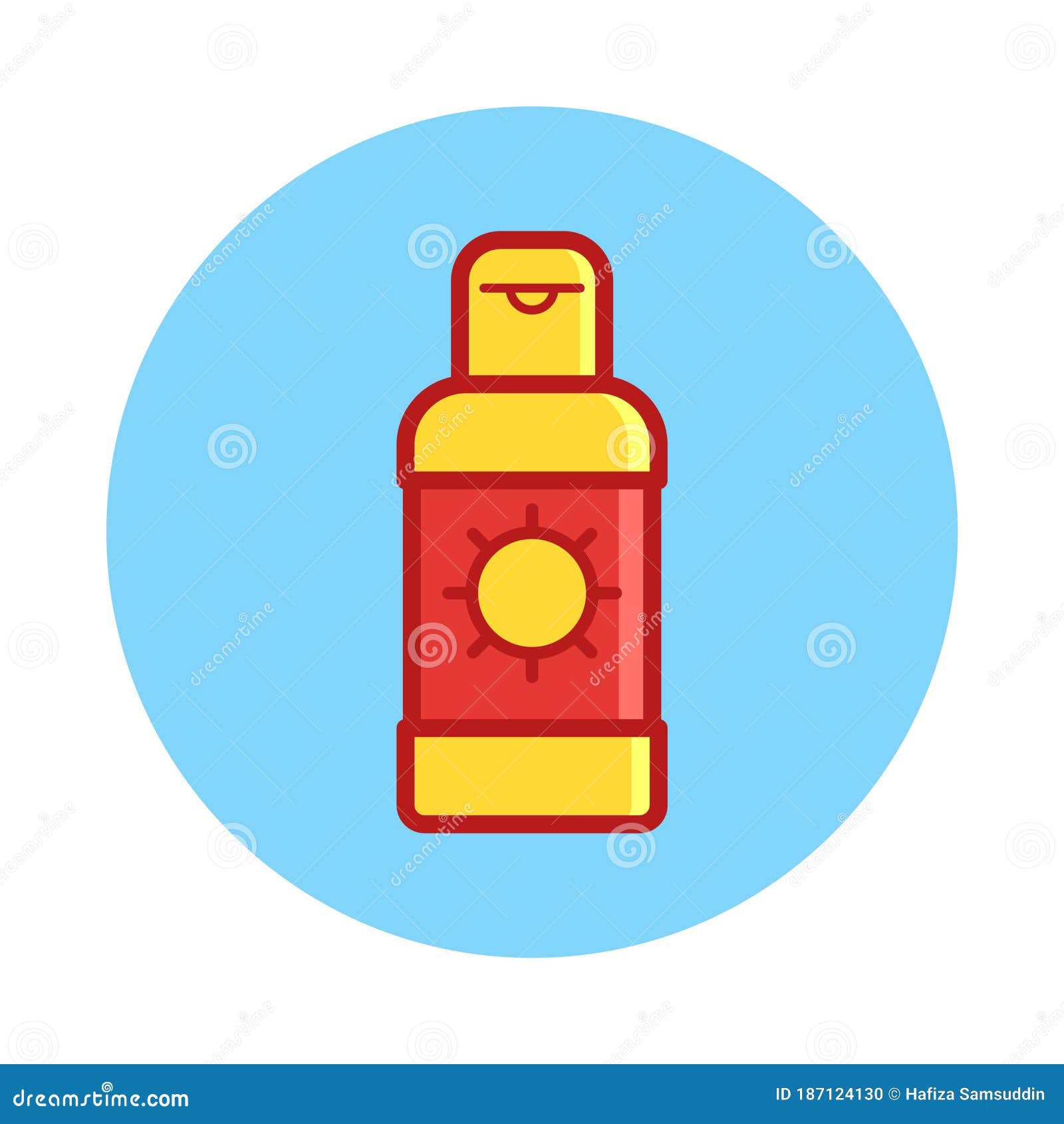 Suntan Lotion. Vector Illustration Decorative Design Stock Vector ...