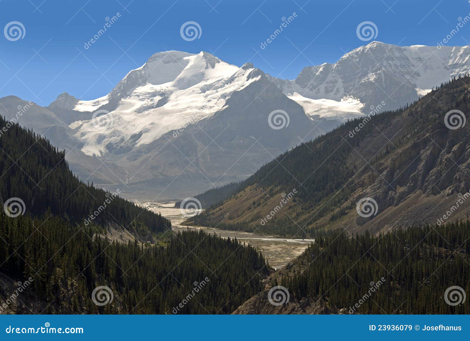 Sunwapta Pass, Canada stock image. Image of mountains - 23936079