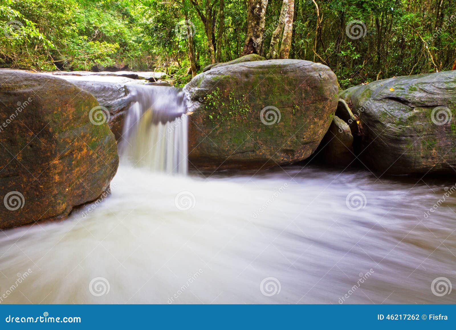 Suoi Tranh Waterfall in Phu Quoc, Vietnam Stock Photo - Image of ...