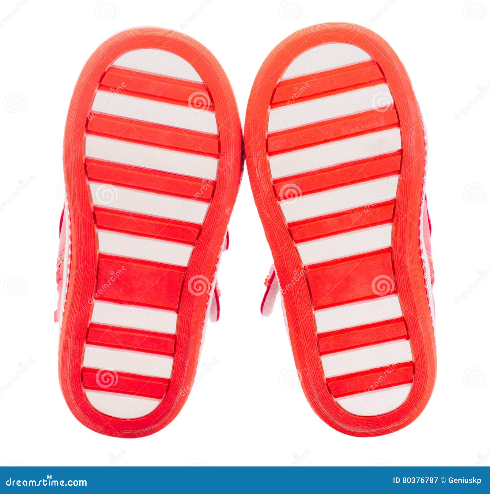 Suole Di Scarpe Di Bambino Rosse Immagine Stock - Immagine di ...