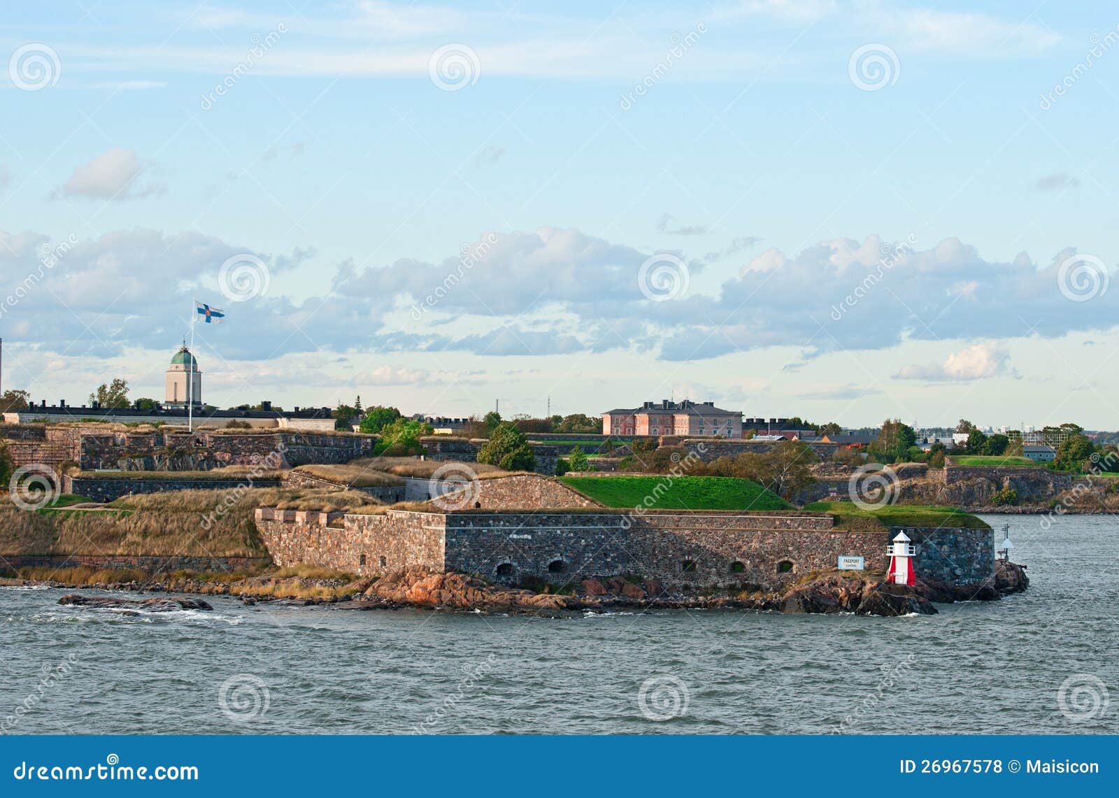 Suomenlinna fortress. stock photo. Image of archipelago - 26967578