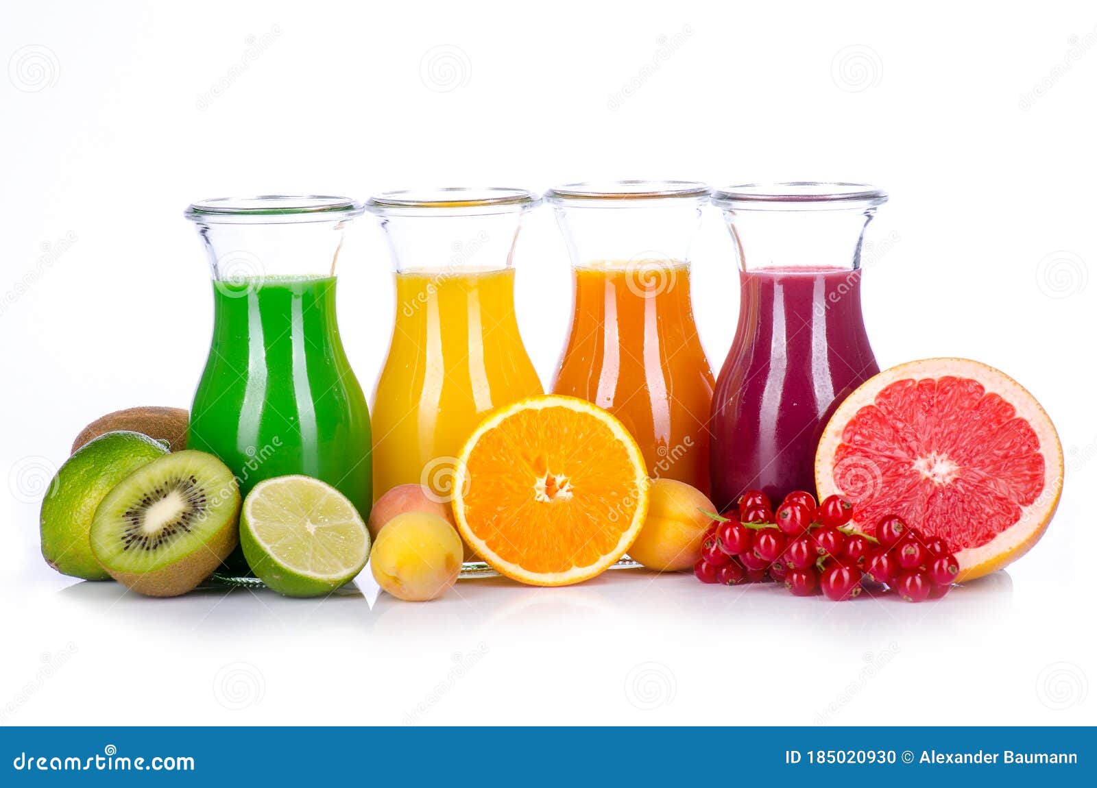 Suor De Fruta De Cores Diferentes Com Frutos Foto de Stock - Imagem de ...