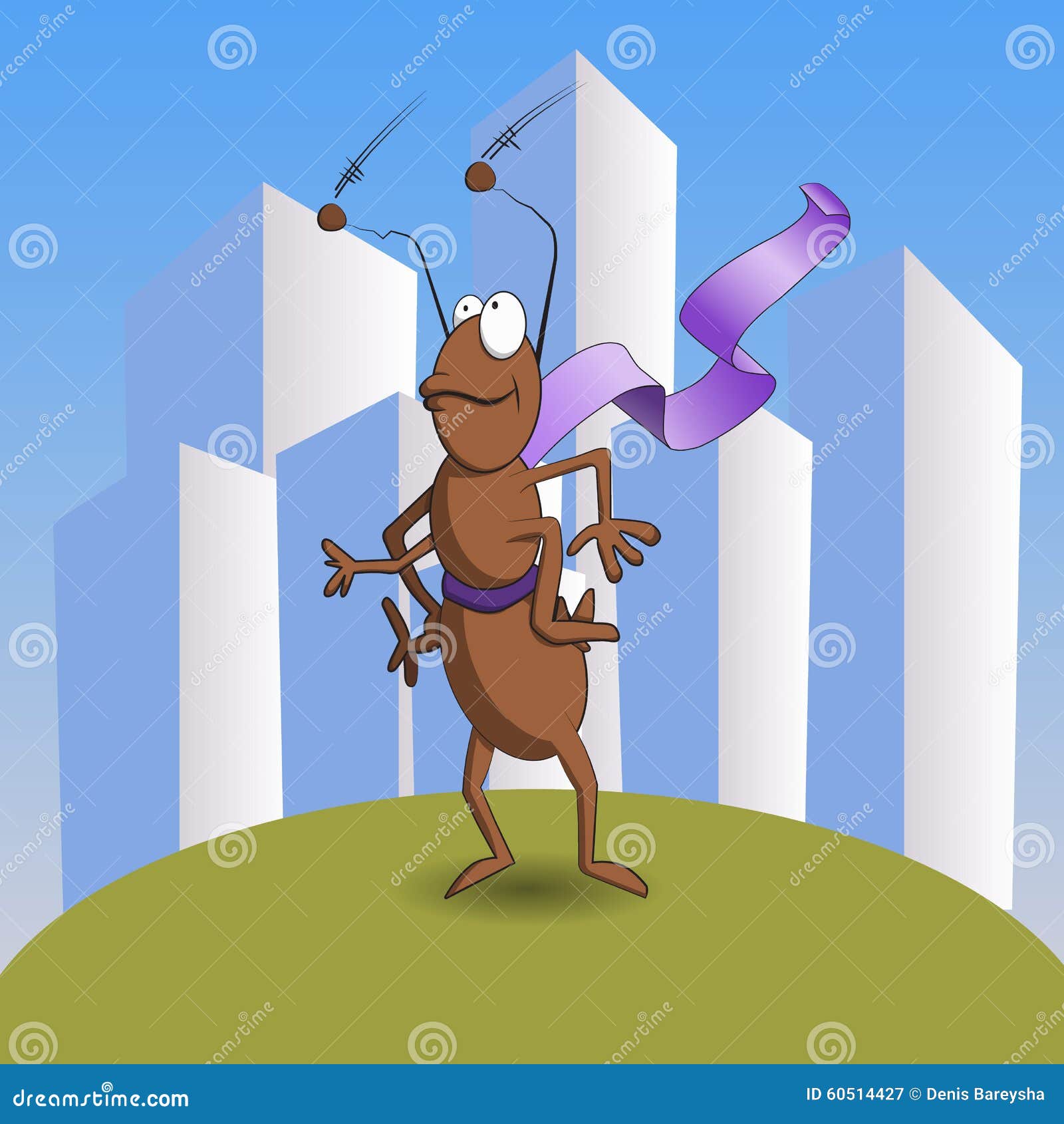 Super Ant stock vector. Illustration of comic, design - 60514427