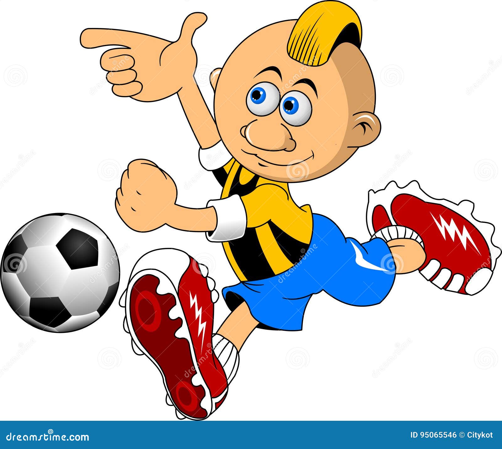 Super attack stock vector. Illustration of football, figure - 95065546