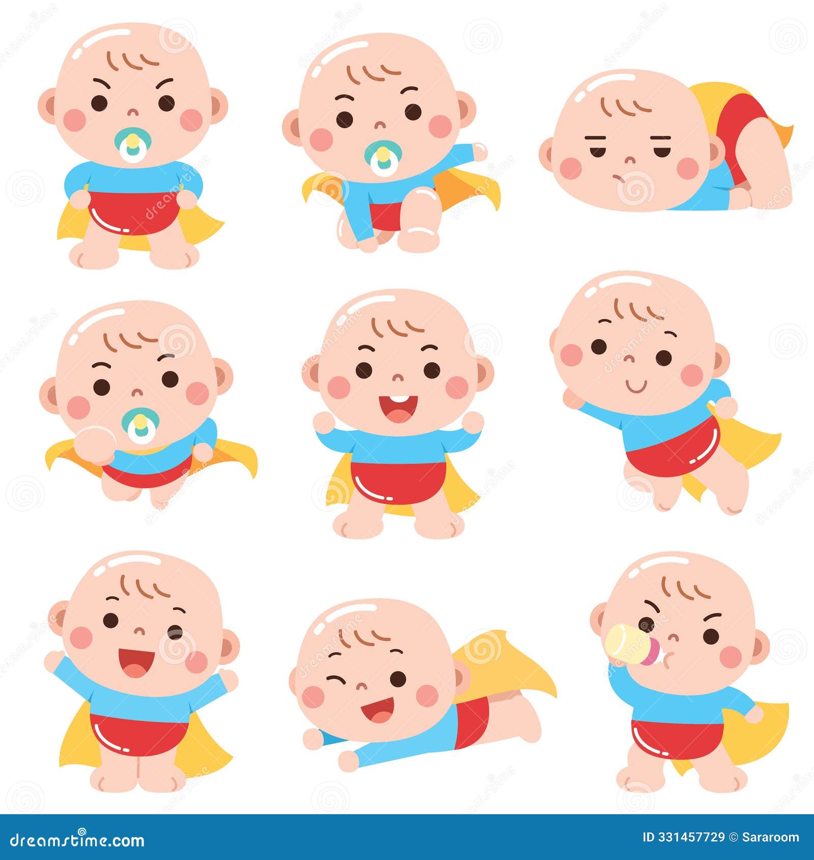 Super Baby stock illustration. Illustration of baby - 331457729