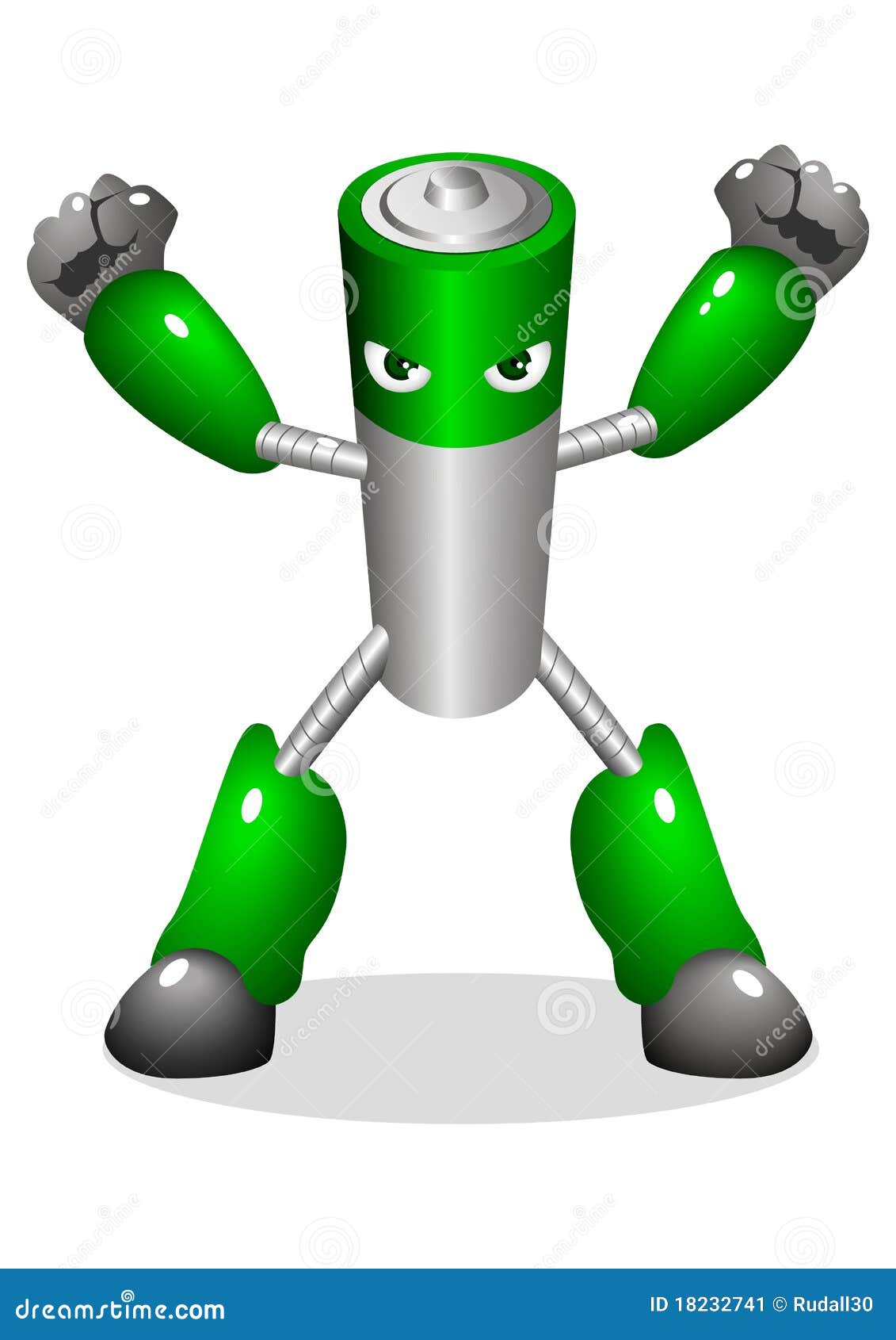 Super Battery stock vector. Illustration of supply, character - 18232741