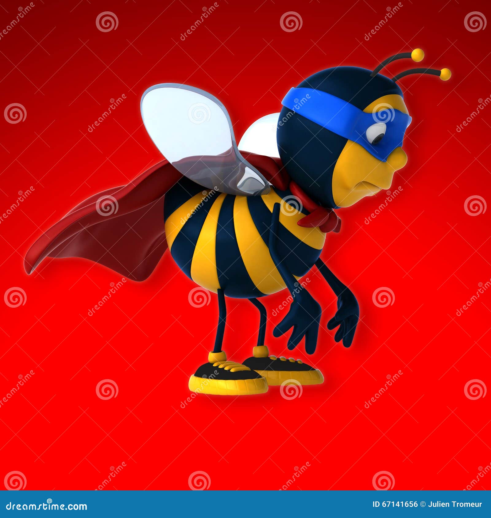 Super bee stock illustration. Illustration of honey, character - 67141656