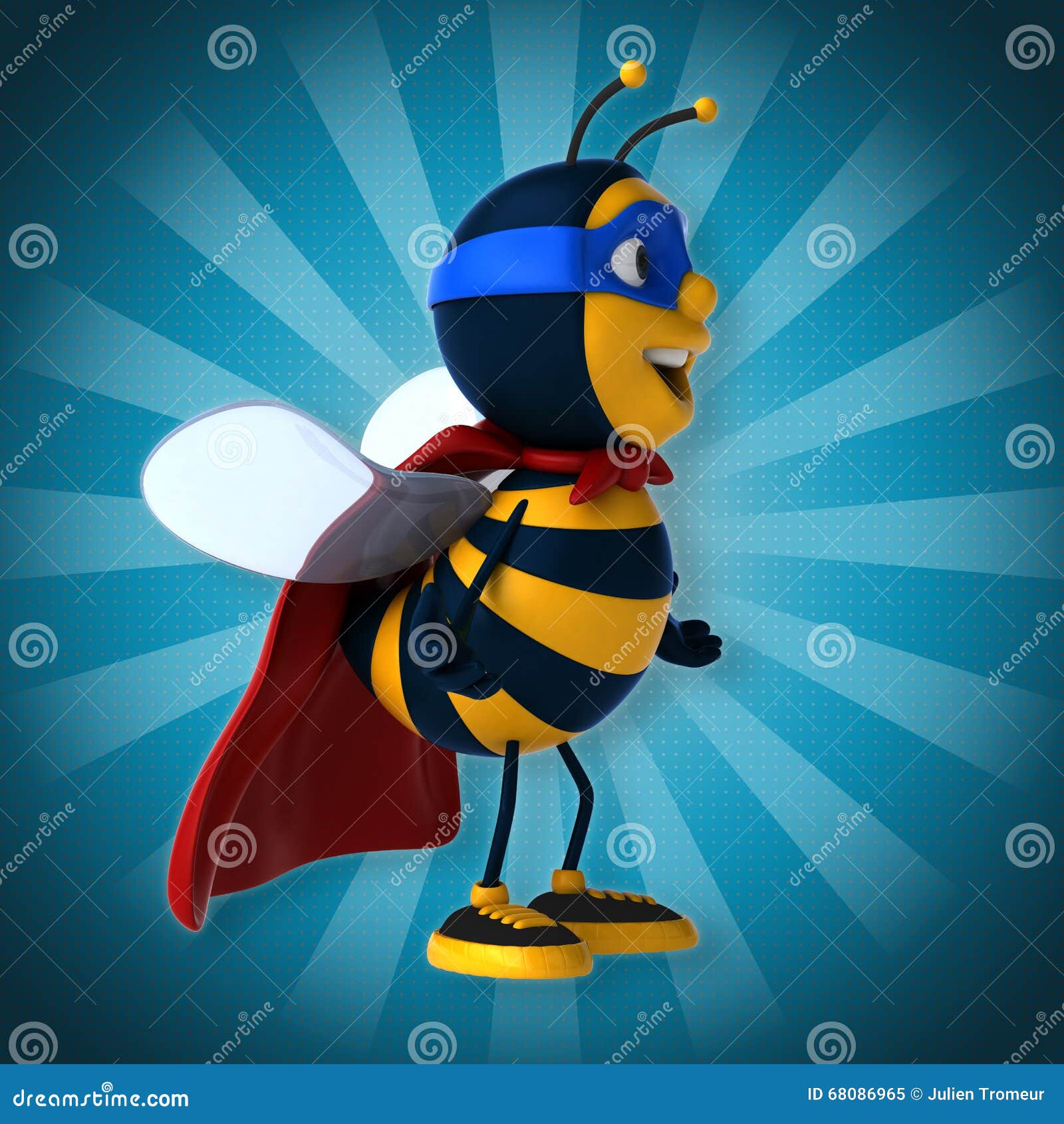 Super bee stock illustration. Illustration of animal - 68086965