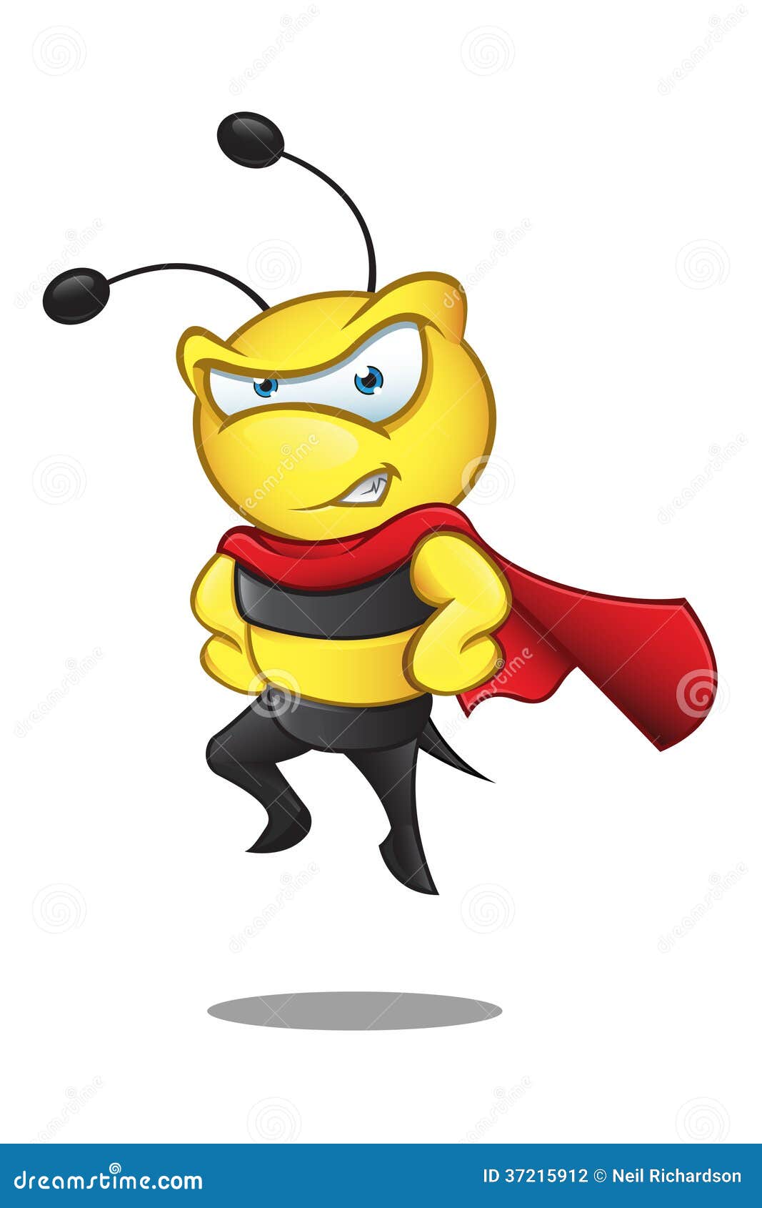 Super Bee - Angry stock vector. Illustration of cape - 37215912