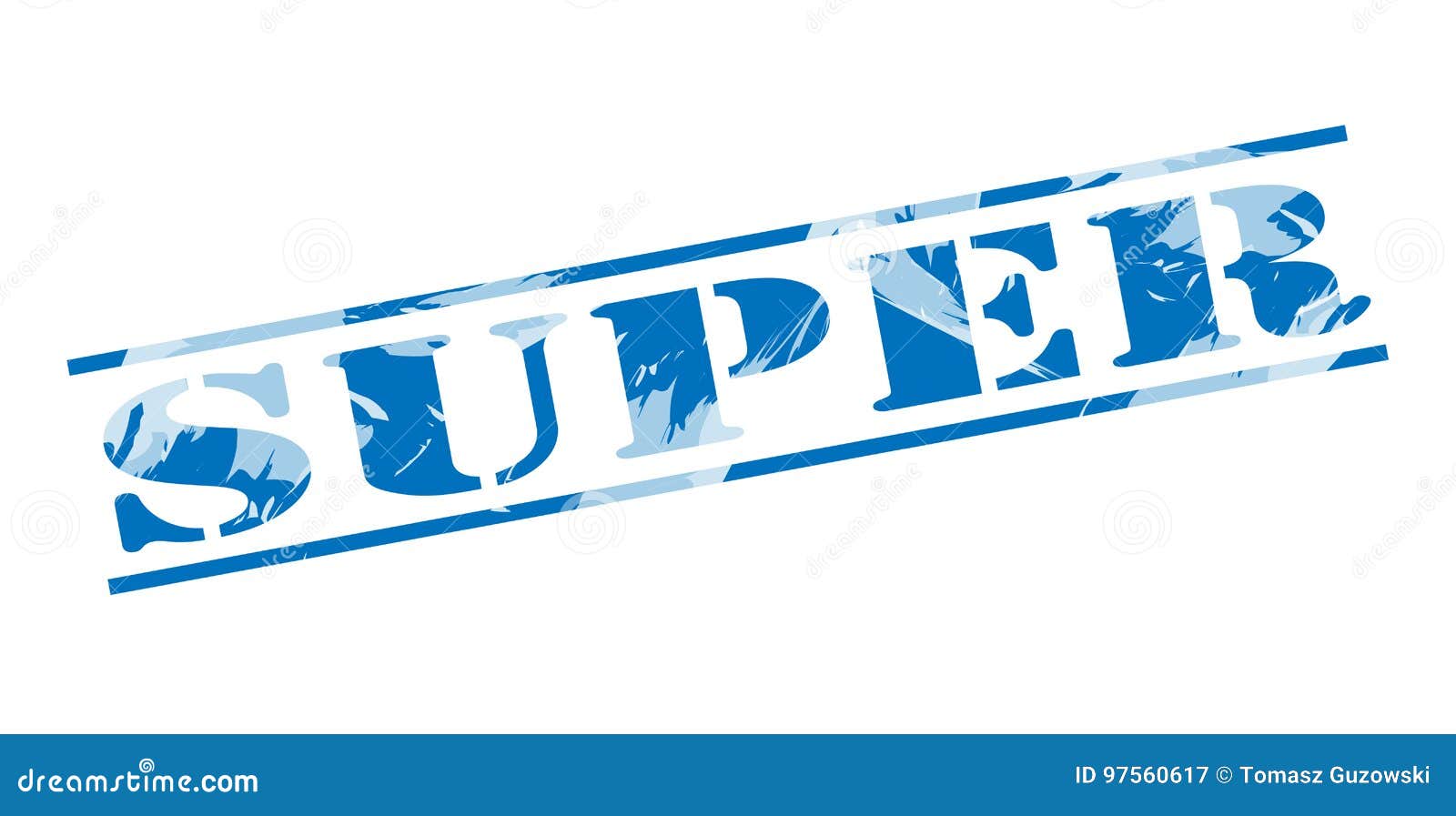 Super blue stamp stock illustration. Illustration of sign - 97560617