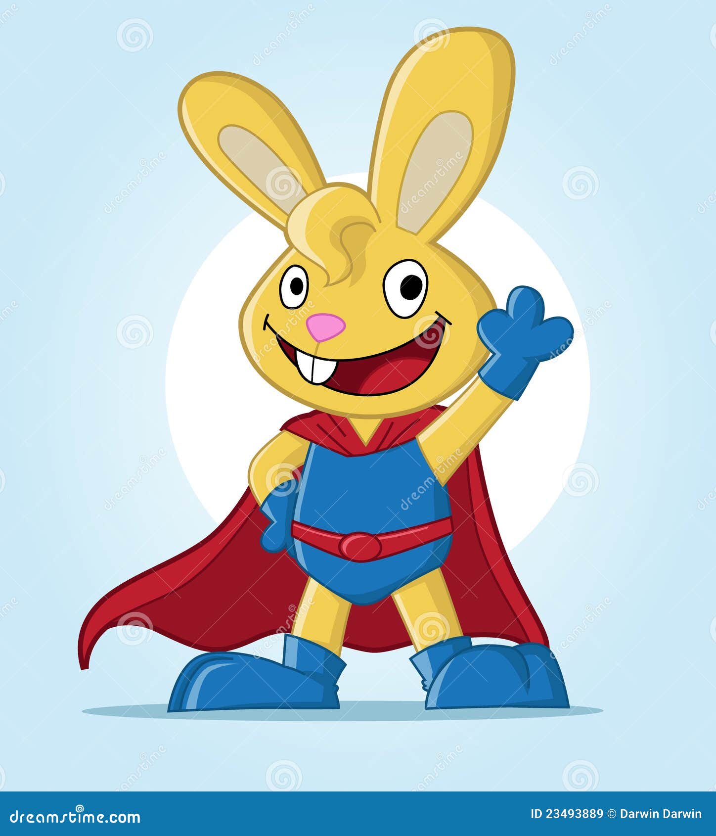 Super bunny wave stock vector. Illustration of suit, action - 23493889