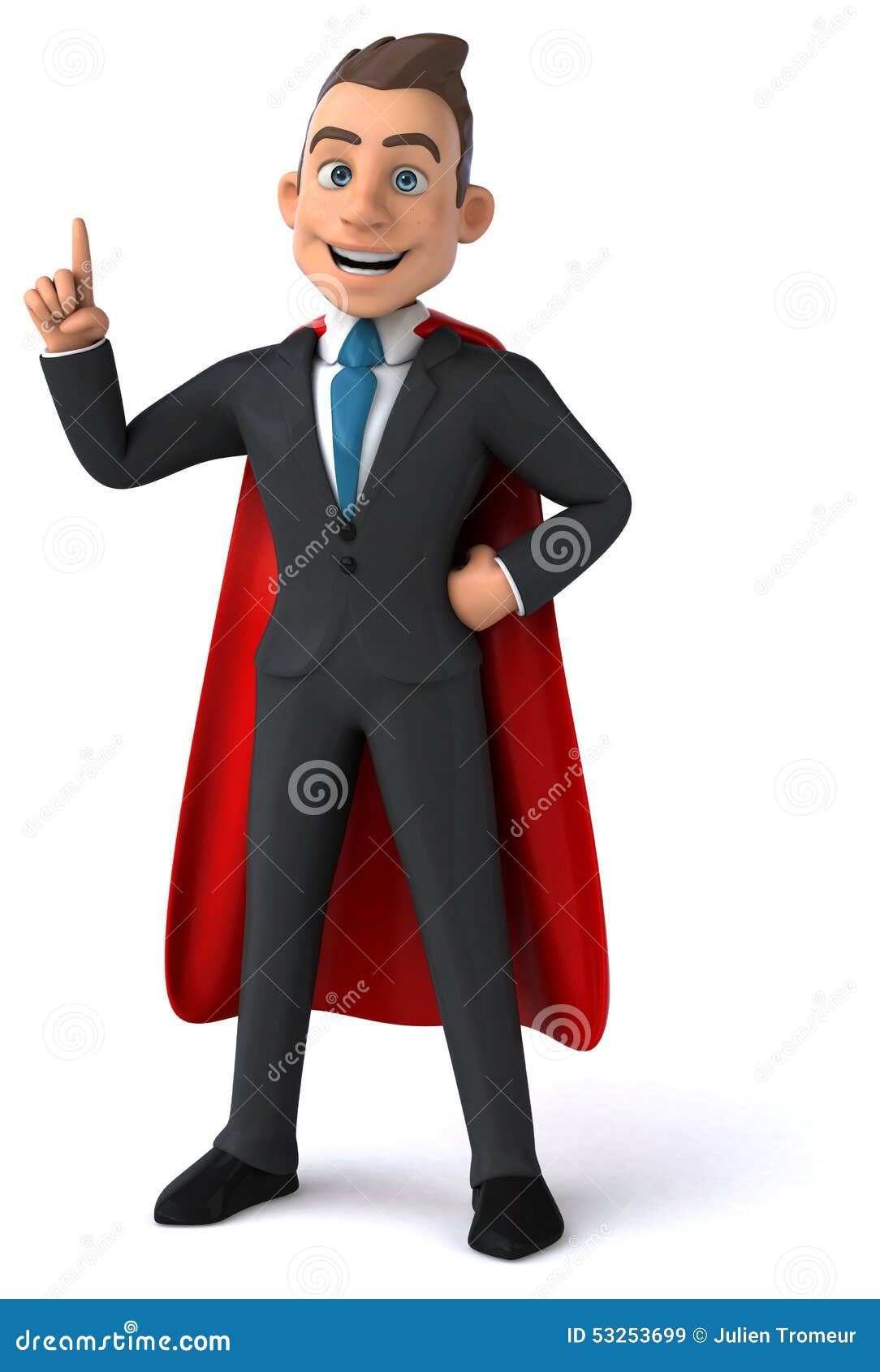 Super businessman stock illustration. Illustration of commerce - 53253699