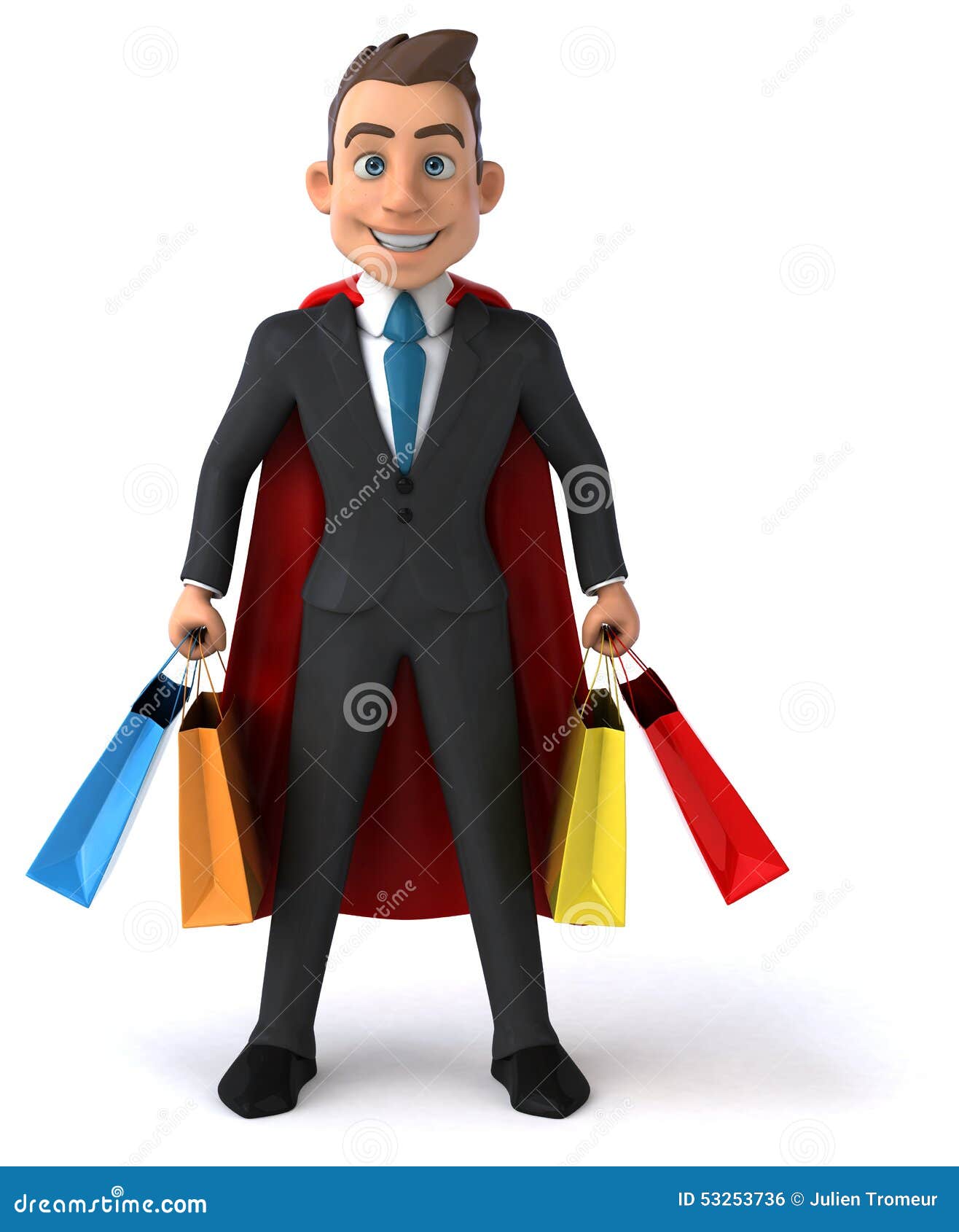Super businessman stock illustration. Illustration of suit - 53253736