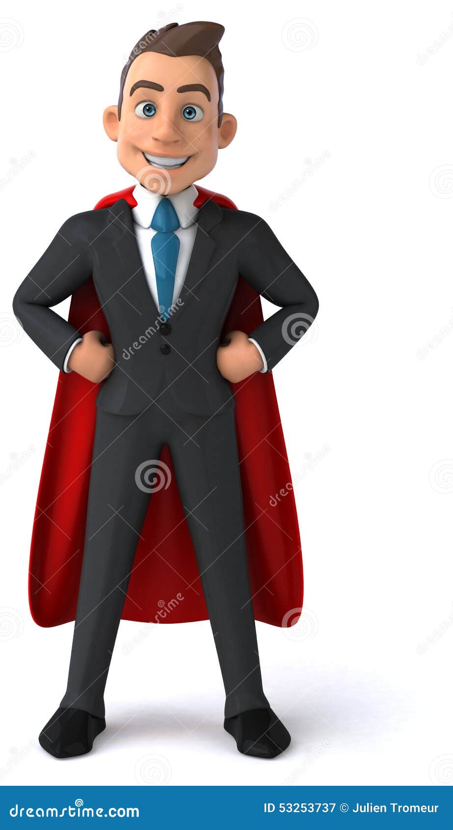 Super businessman stock illustration. Illustration of boss - 53253737
