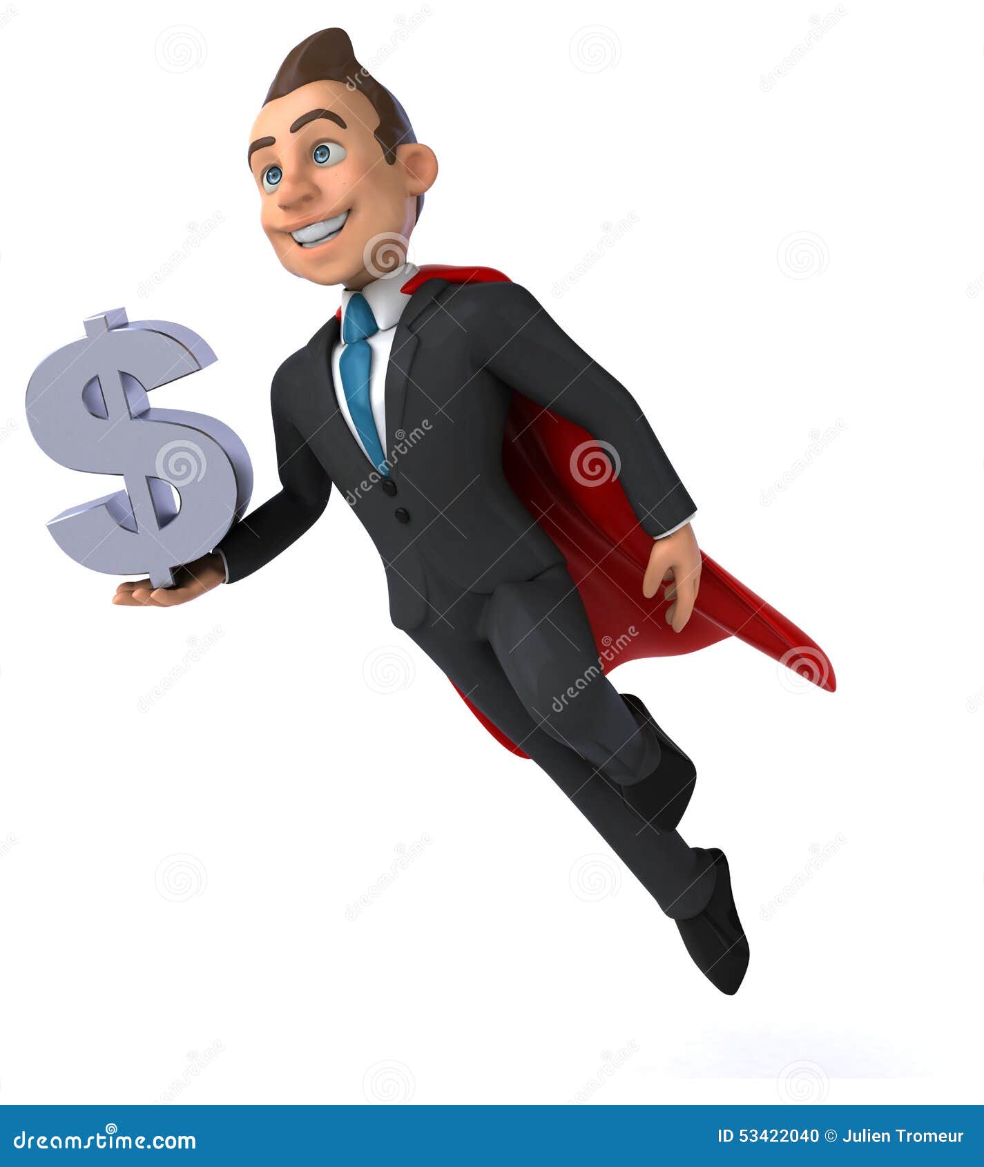 Super businessman stock illustration. Illustration of america - 53422040