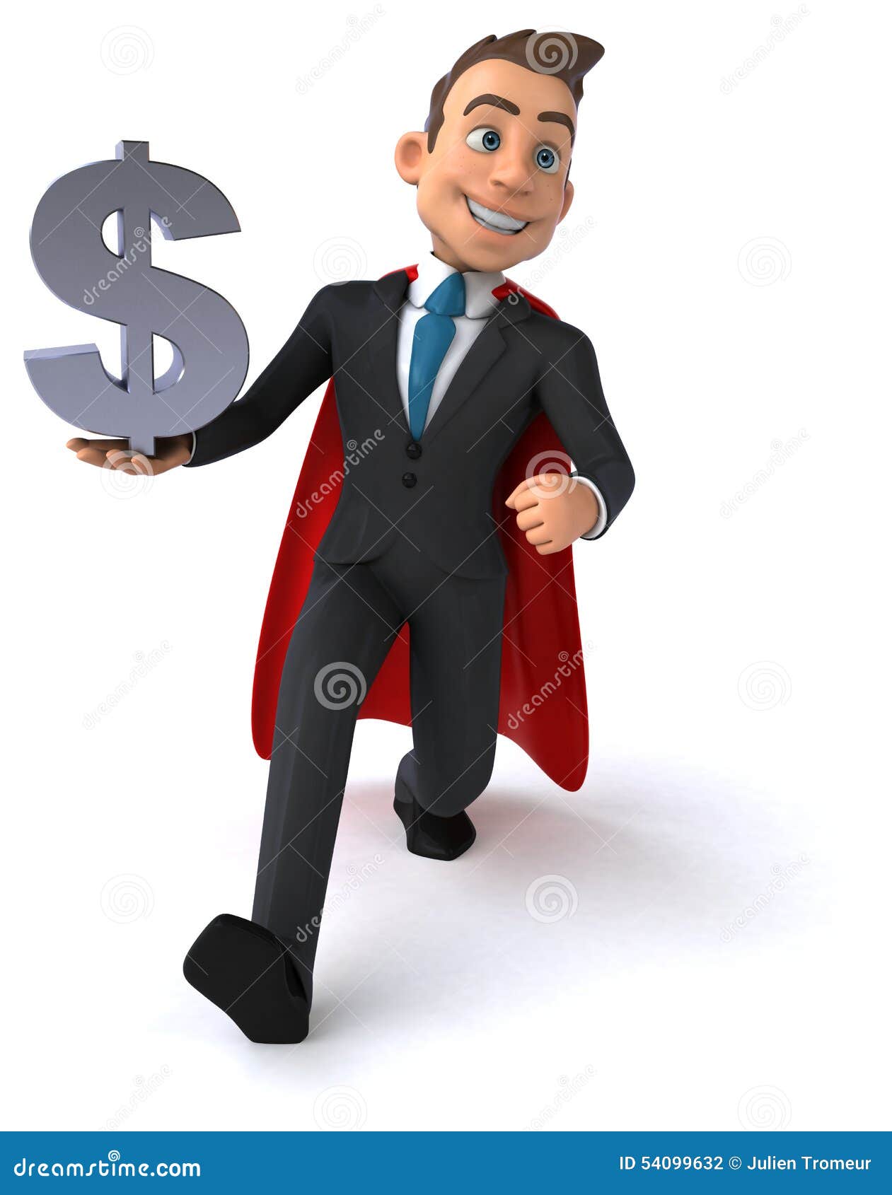Super businessman stock illustration. Illustration of united - 54099632