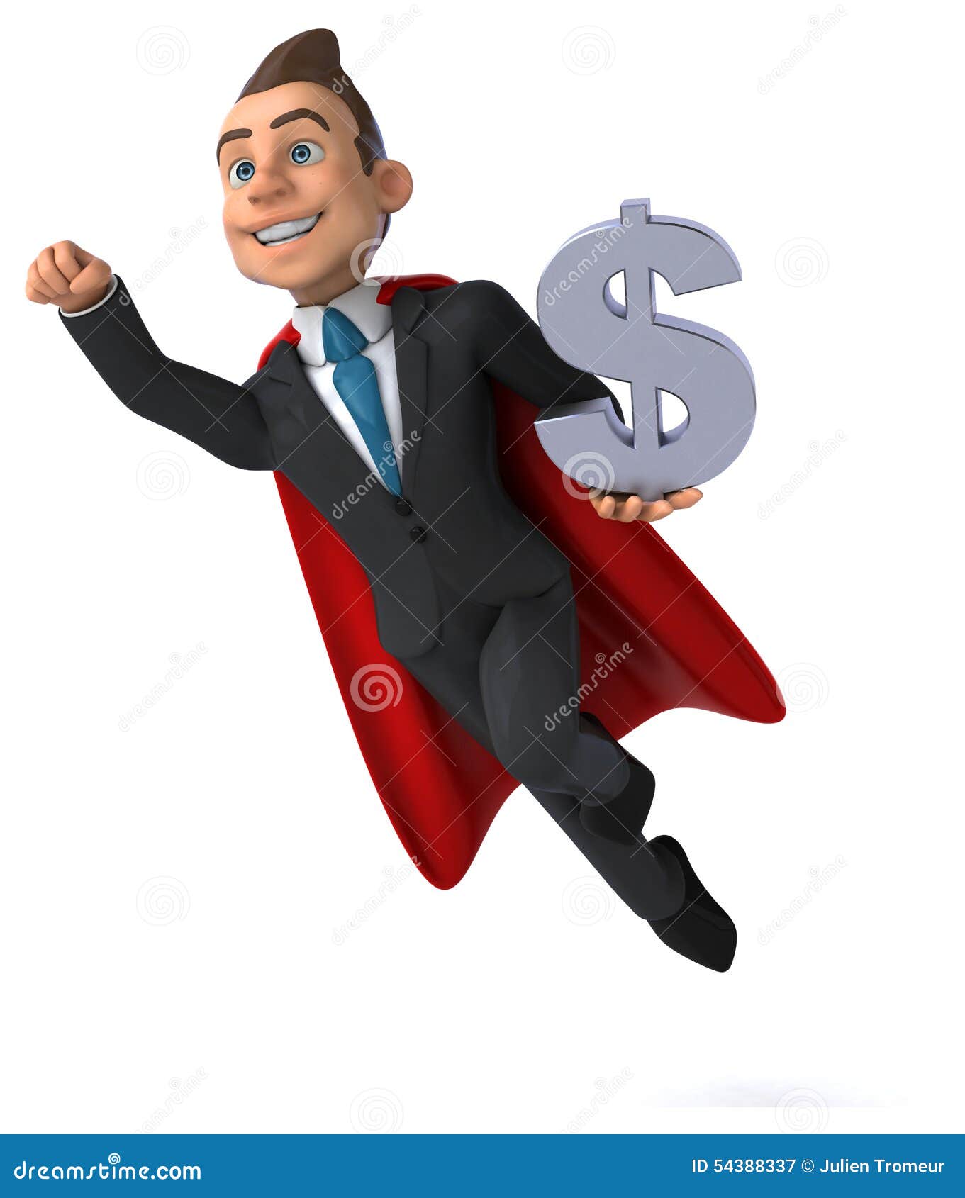 Super businessman stock illustration. Illustration of suit - 54388337