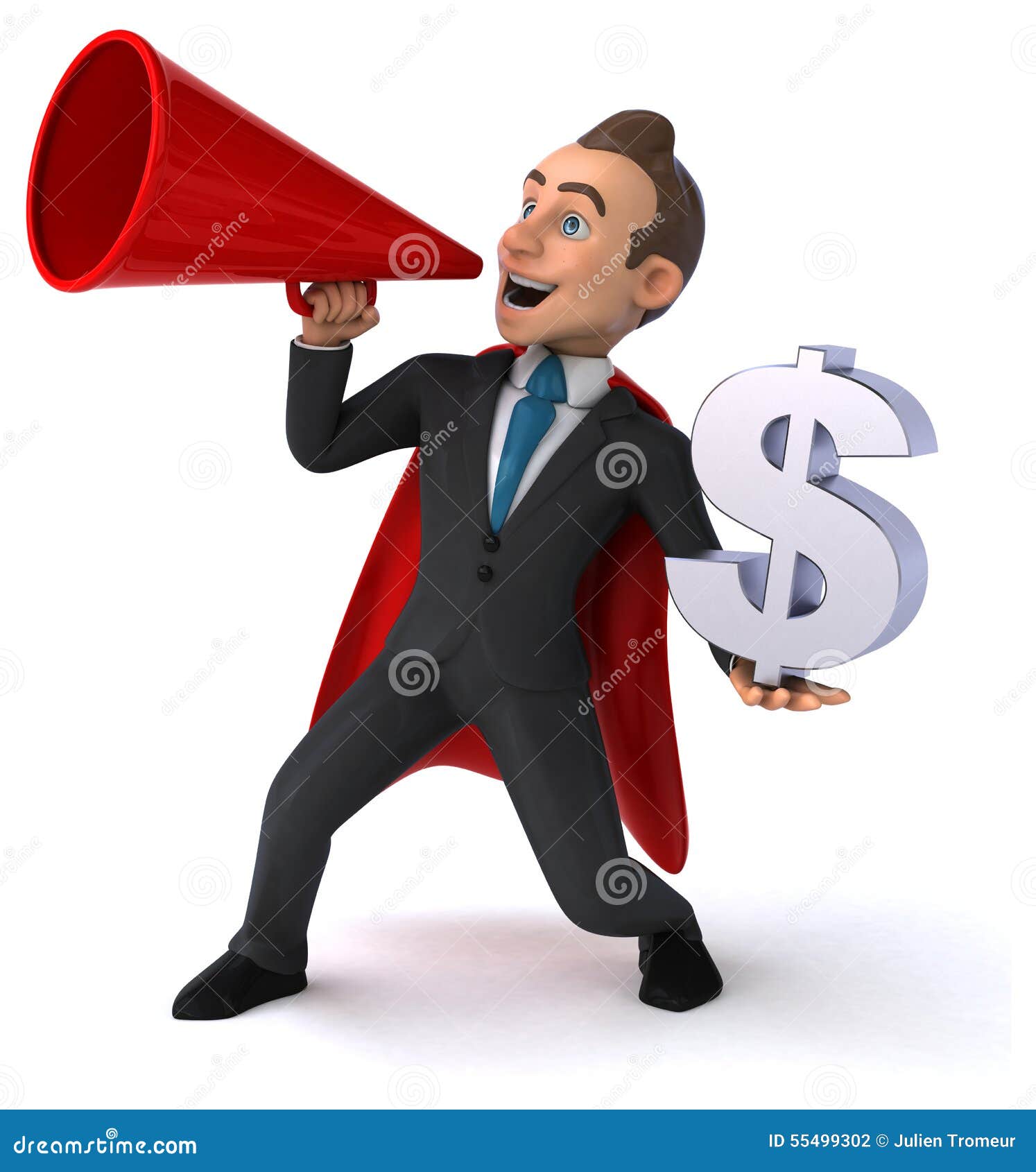 Super businessman stock illustration. Illustration of male - 55499302