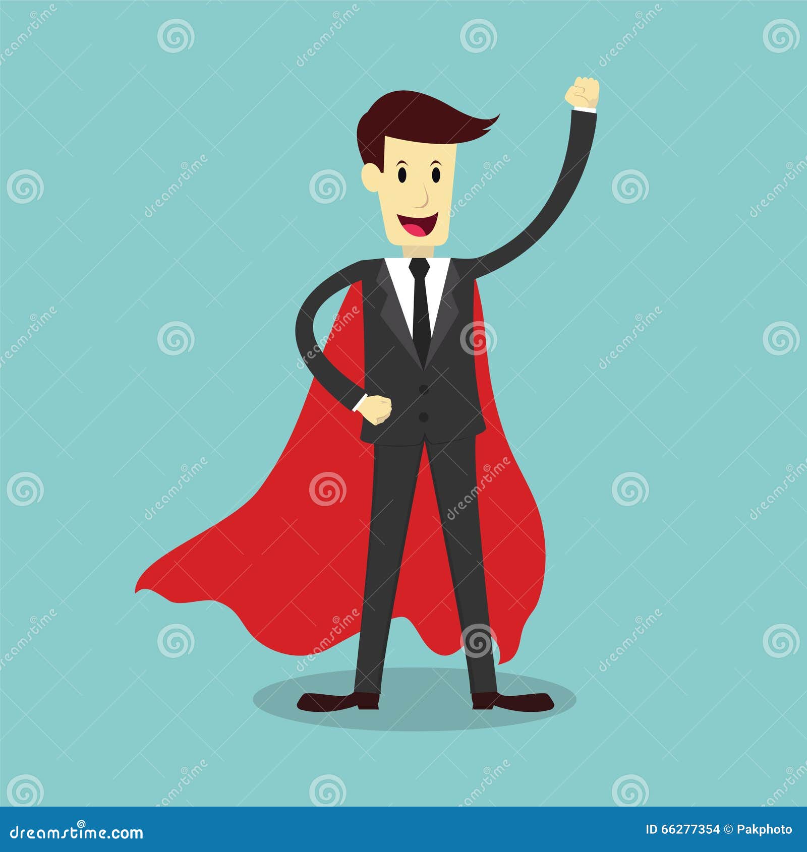 Super Businessman, Business Concept Stock Vector - Illustration of ...