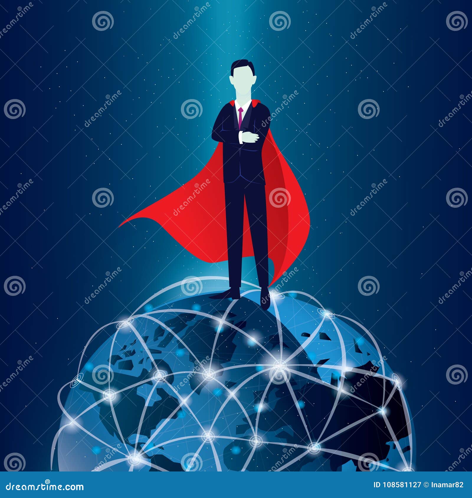 Super Businessman stock vector. Illustration of male - 108581127