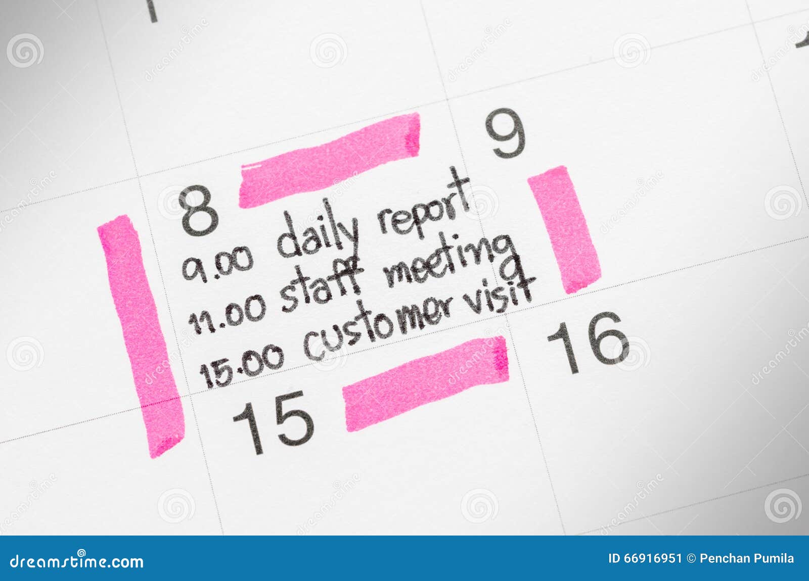 Super Busy Calendar Stress. Stock Image | CartoonDealer.com #66916951