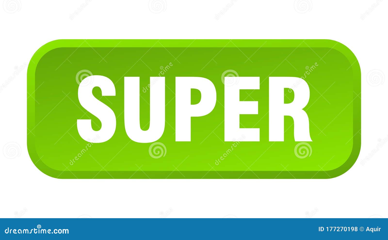 Super Button. Super Square 3d Push Button Stock Vector - Illustration ...