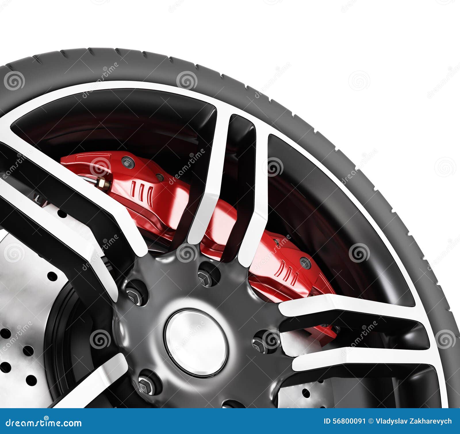 Super car disc-brake. stock illustration. Illustration of automobile ...