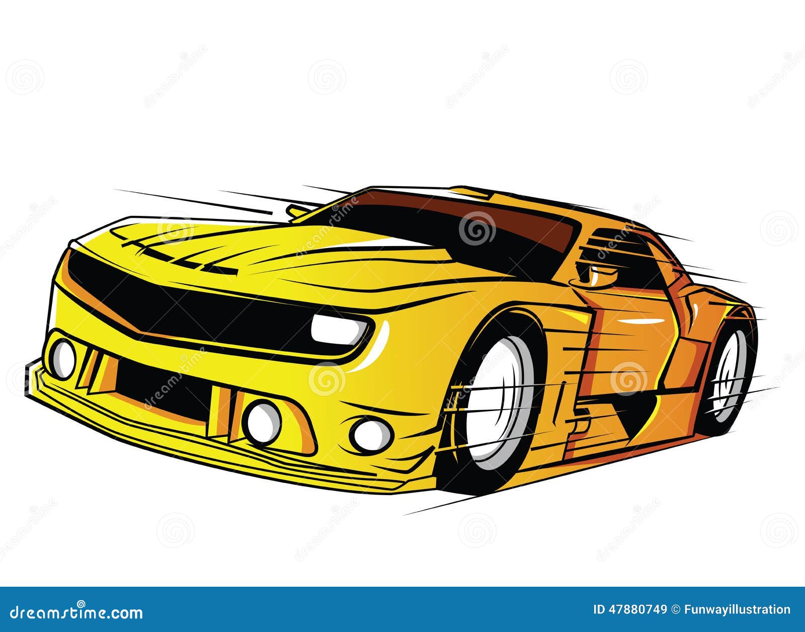 Super Car stock vector. Illustration of modern, automotive - 47880749