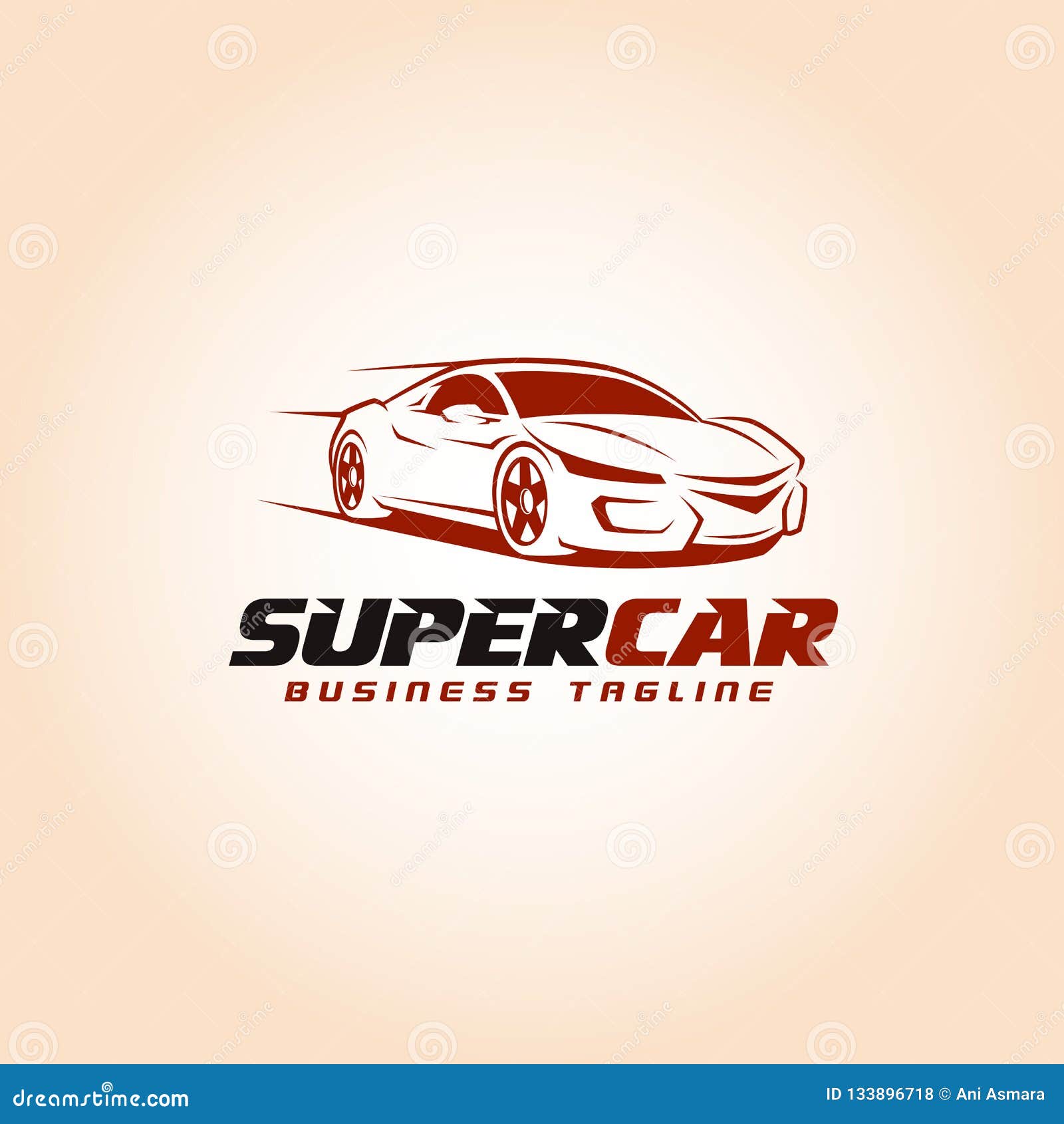 Super Car Logo Template stock vector. Illustration of race - 133896718