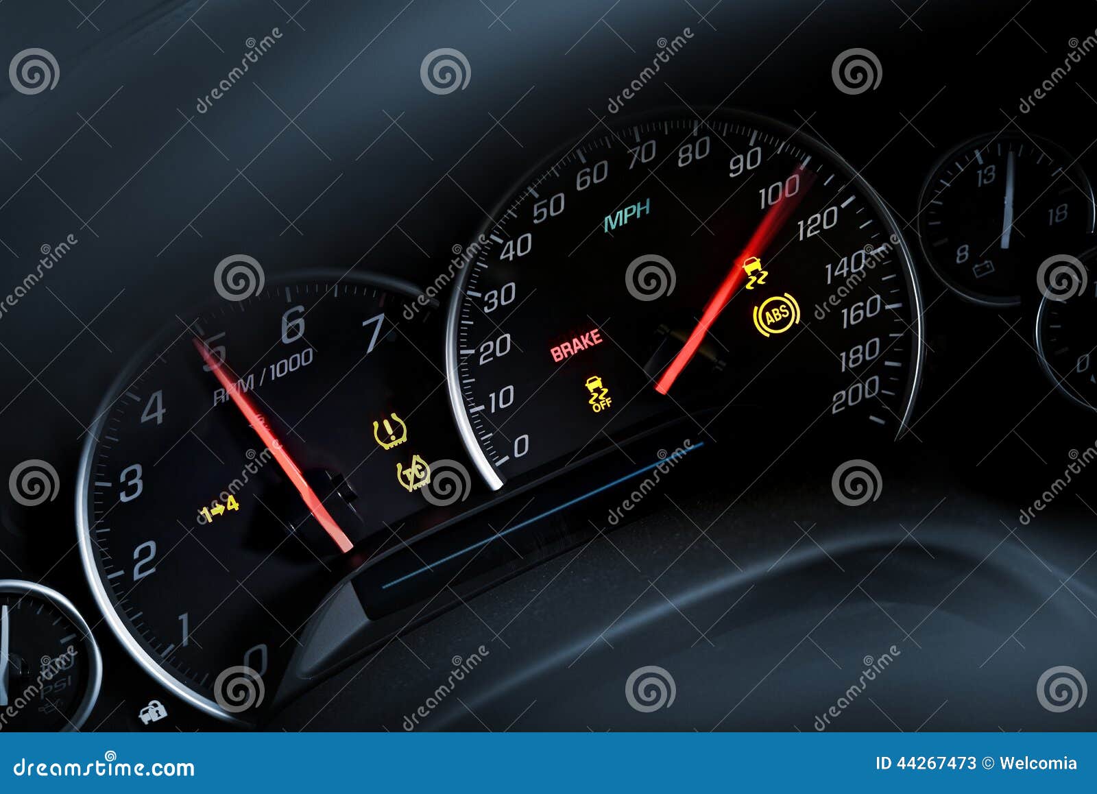 Super Car Tachometer Dash stock image. Image of modern - 44267473