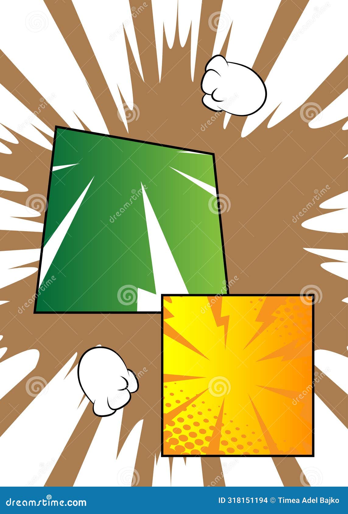 Super Cartoon Background, Comic Book Abstract Page Layout Backdrop ...