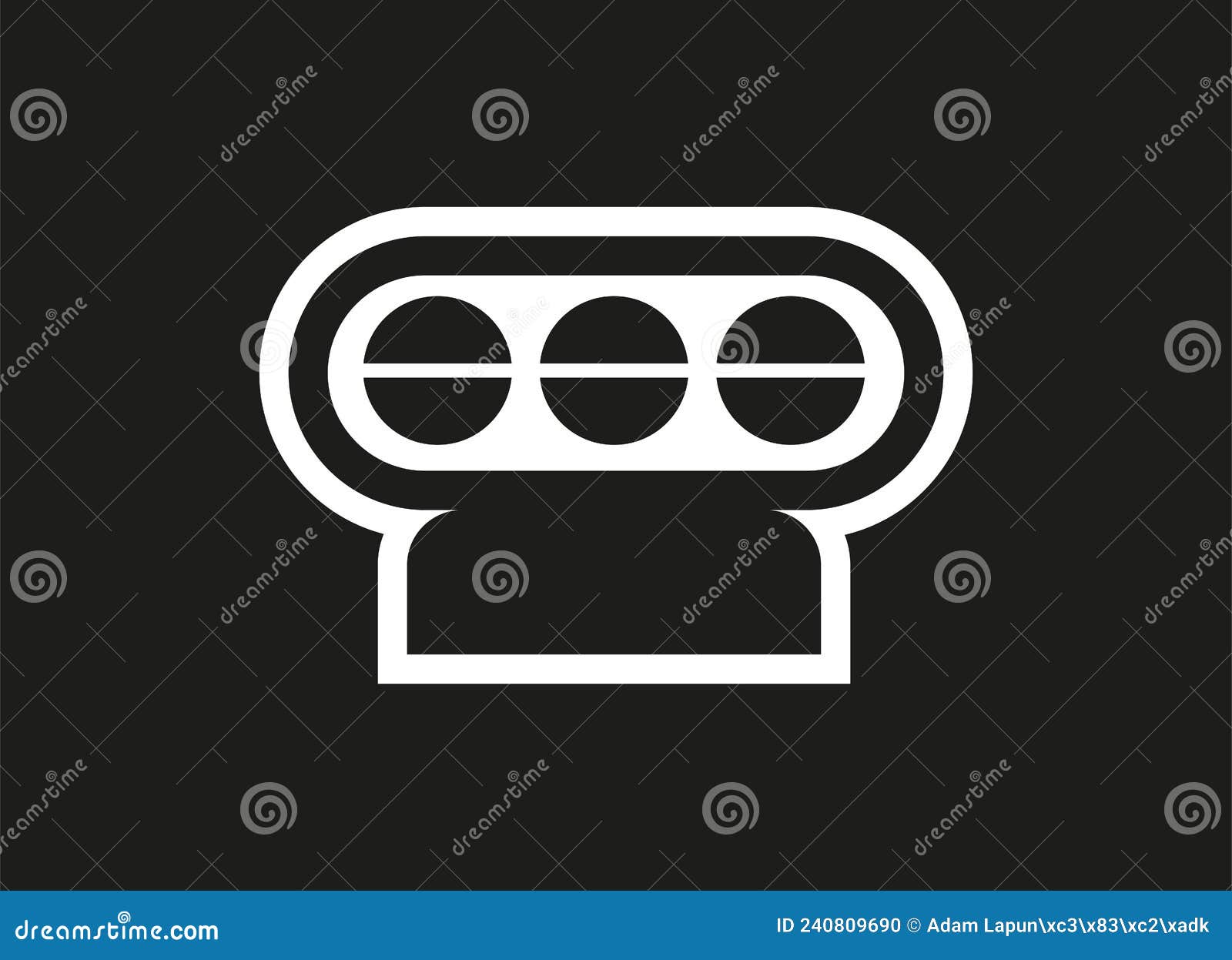 Super Charger Vector Icon on Black Background Stock Vector ...