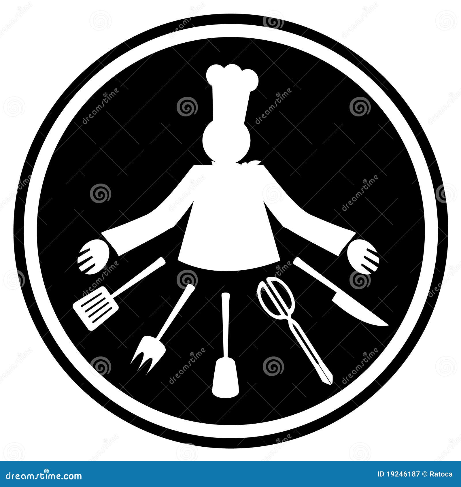 Super chef stock vector. Illustration of hungry, clip - 19246187